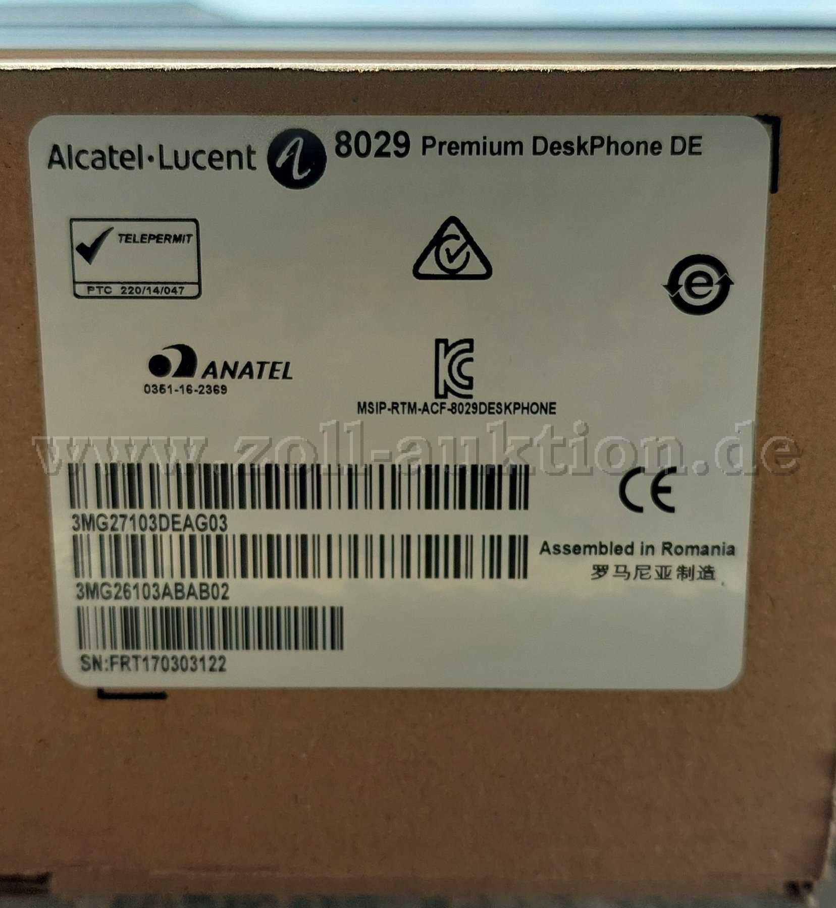 Zoll-Auktion - 10 Alcatel Lucent 8029 Premium DeskPhone DE (ID 925207)