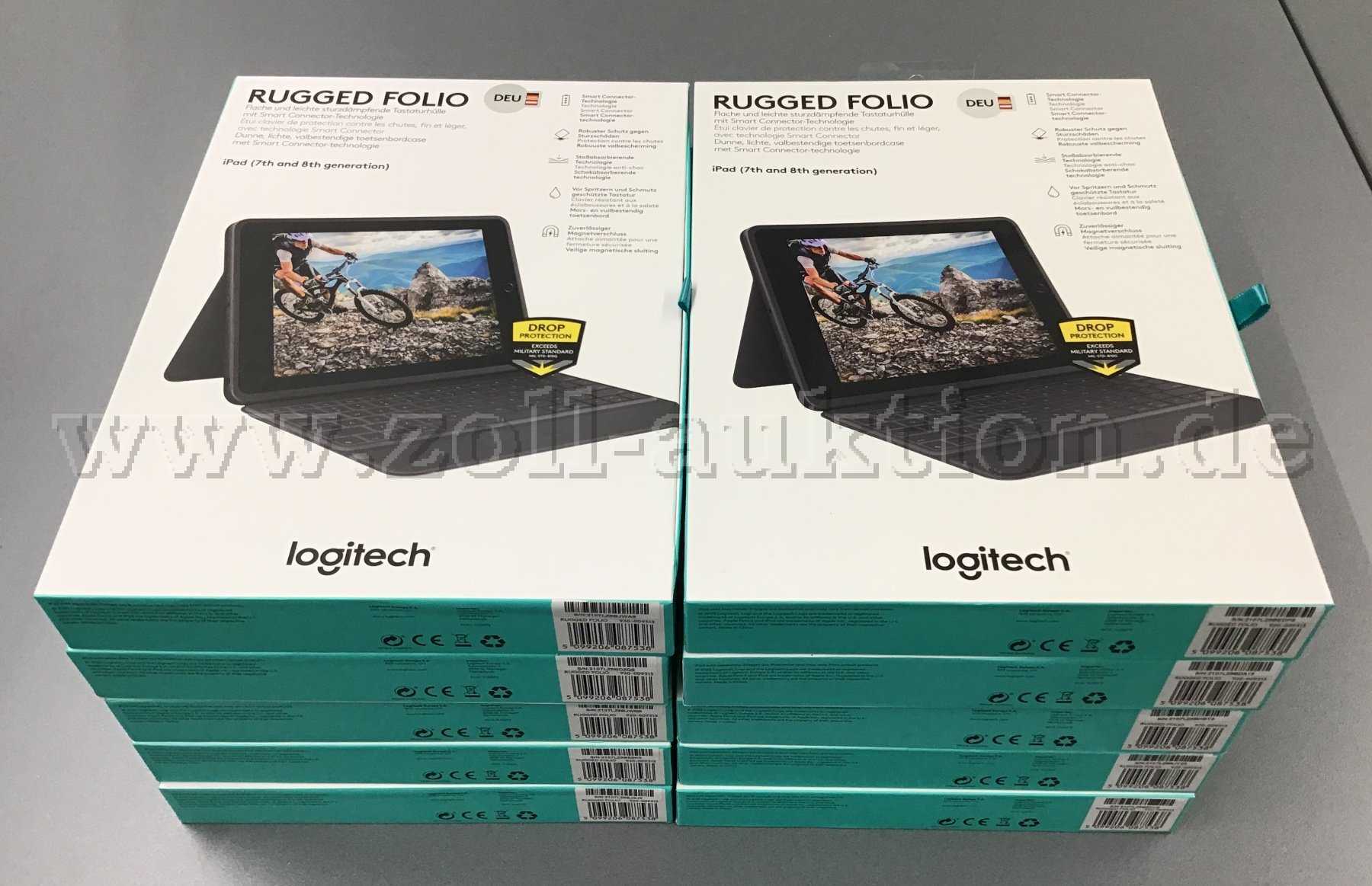 Zoll-Auktion - 10 Logitec Rugget Folio Tastaturen / Hüllen für iPad 7 ...