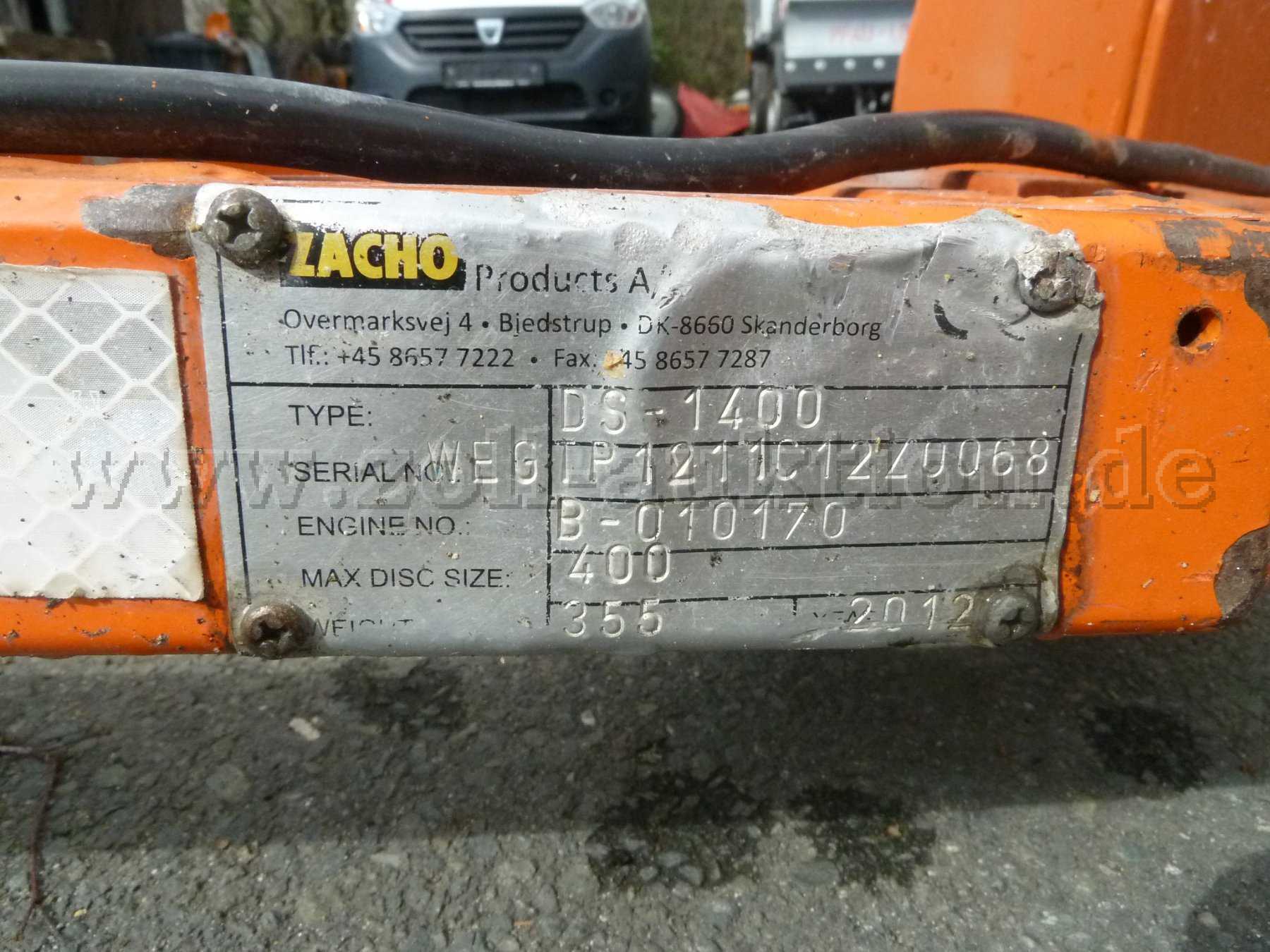 Zoll-Auktion - 1 Anhänger Zacho DS1400 Kanaldeckel Schneidmaschine (ID ...