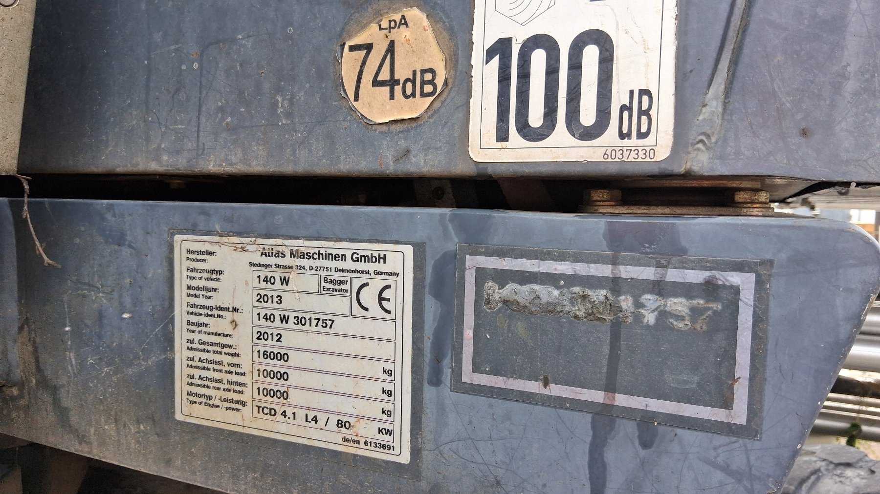 Zoll-Auktion - 1 Atlas M 140 Radbagger (ID 924241)