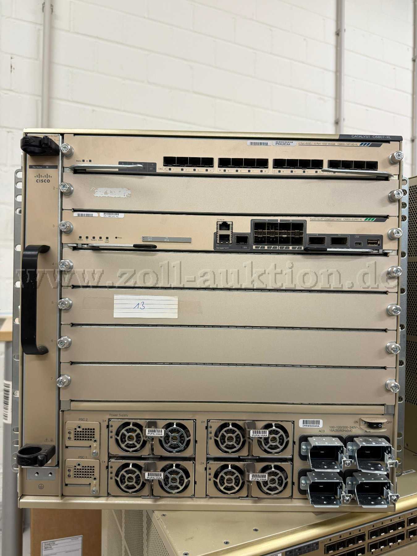 Zoll-Auktion - 1 Cisco Catalyst 6807-XL Modular Switch (ID 921190)
