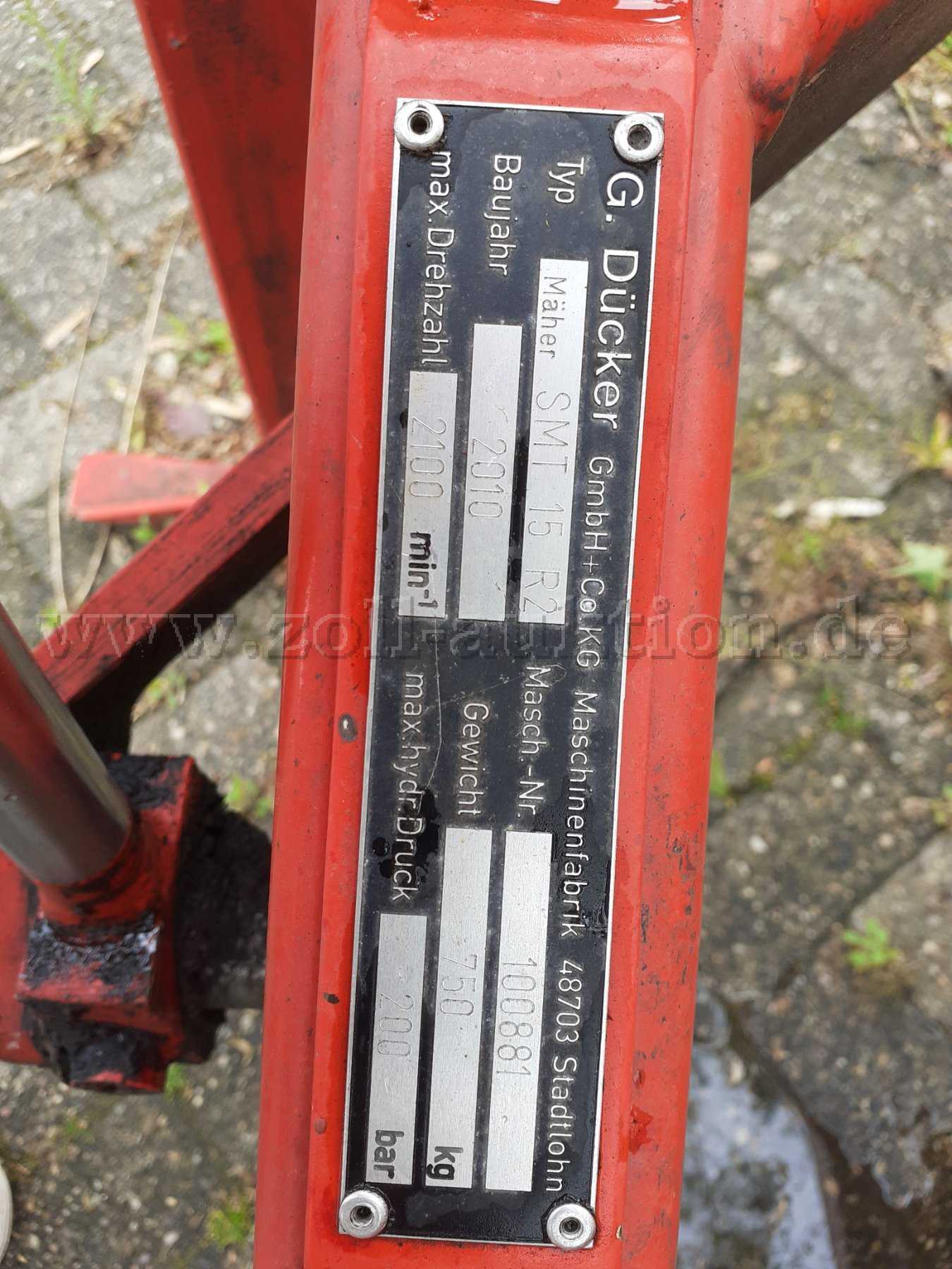 Zoll-Auktion - 1 Dücker Frontanbaugerät SMT15 (ID 961800)