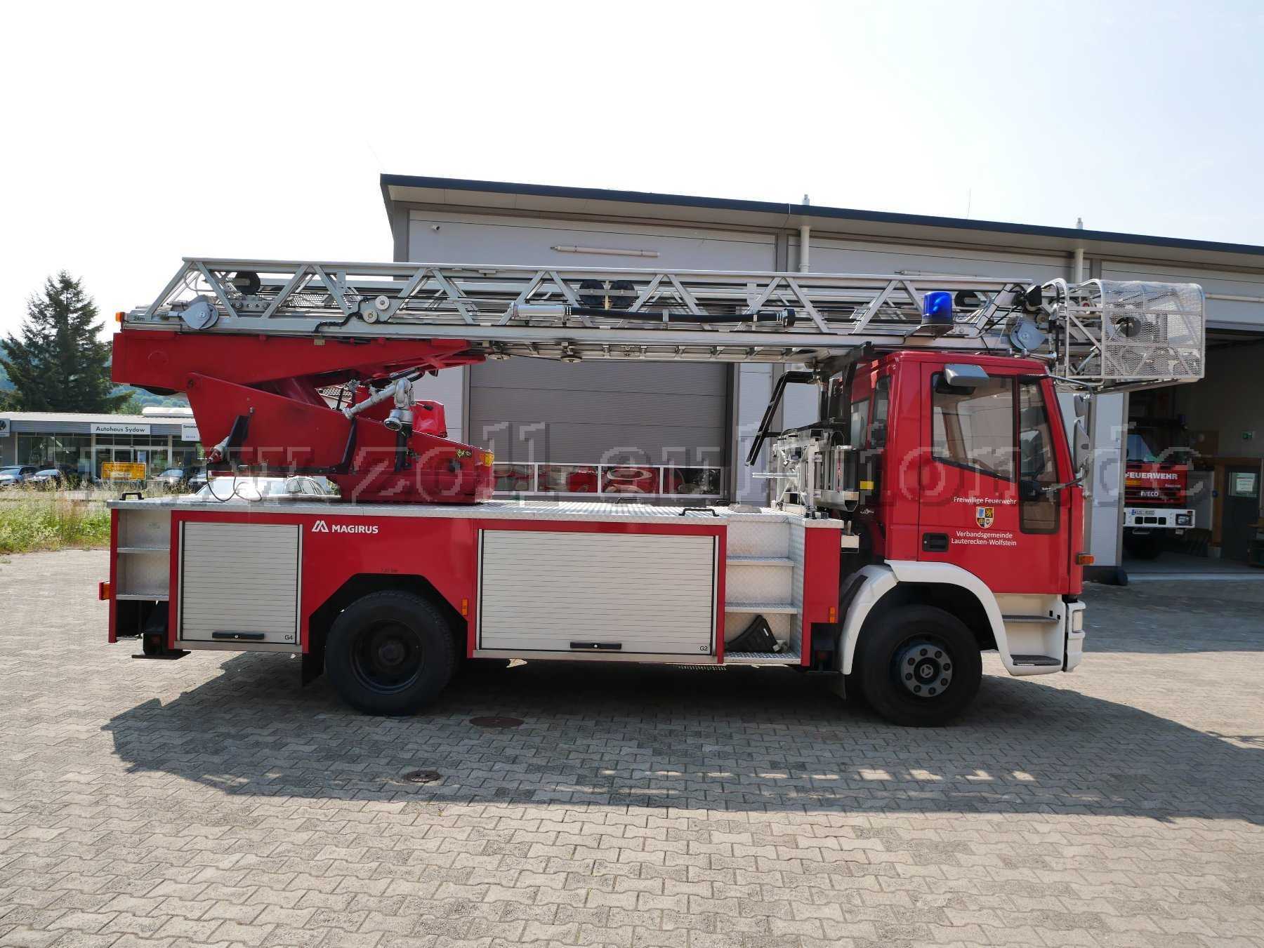 Zoll-Auktion - 1 Drehleiter DLK 18-12 CC Magirus, IVECO Fahrgestell (ID ...