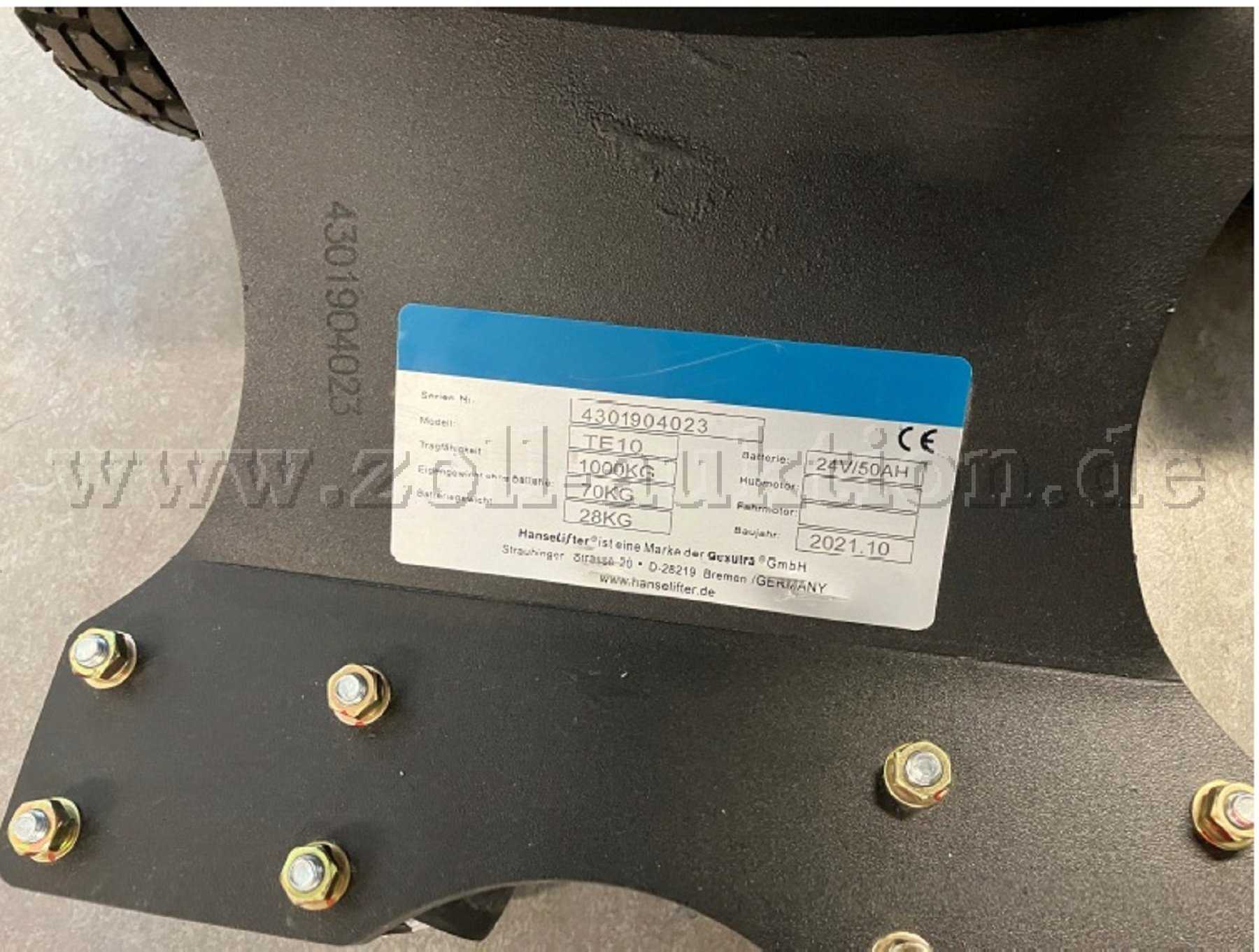 Zoll-Auktion - 1 Elektrische Ziehhilfe der Fa. Hanse Lifter HL-QDD10-06 ...