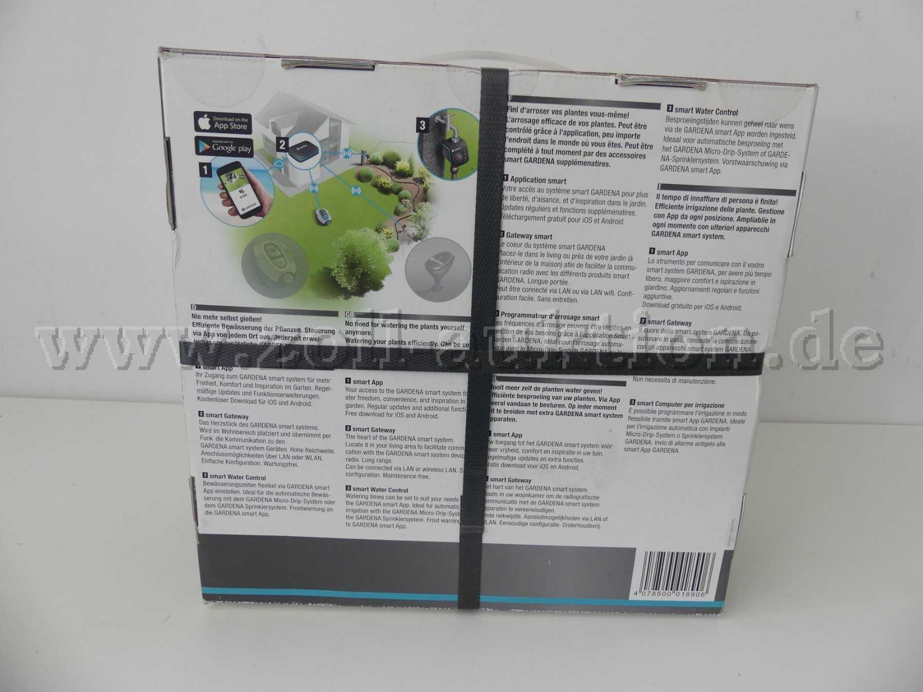 Zoll-Auktion - 1 Gardena Smart System Water Control Set 19103 ...