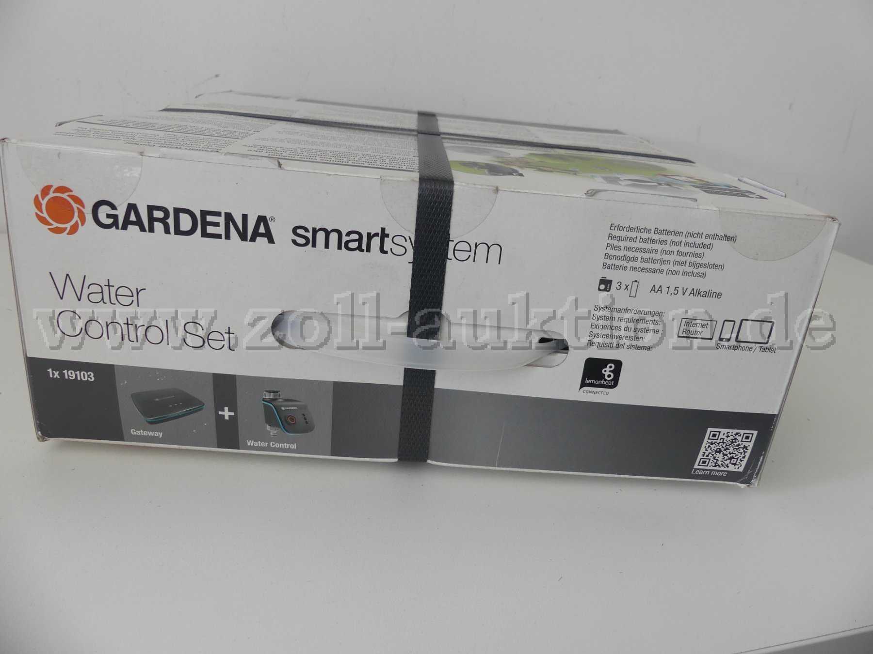 Zoll-Auktion - 1 Gardena Smart System Water Control Set 19103 ...