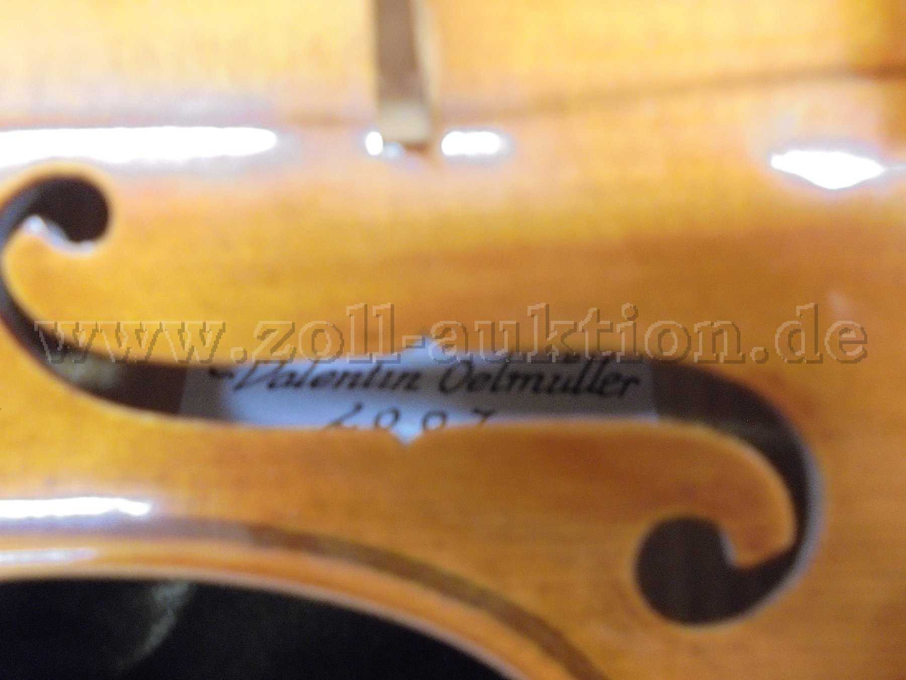 Zoll-Auktion - 1 Geige von Valentin Oelmüller 2007 (ID 963706)