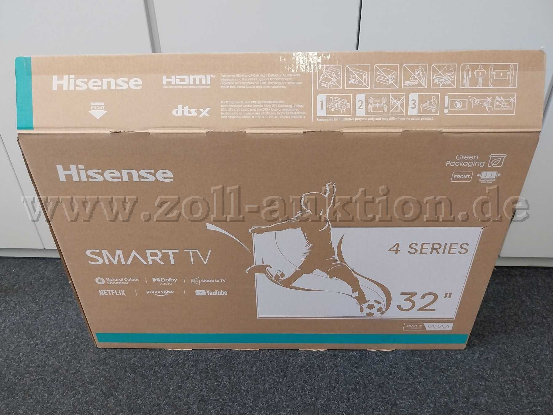 Zoll-Auktion - 1 HISENSE 32A4K HD Smarter Fernsehen 32 Zoll (ID 964549)