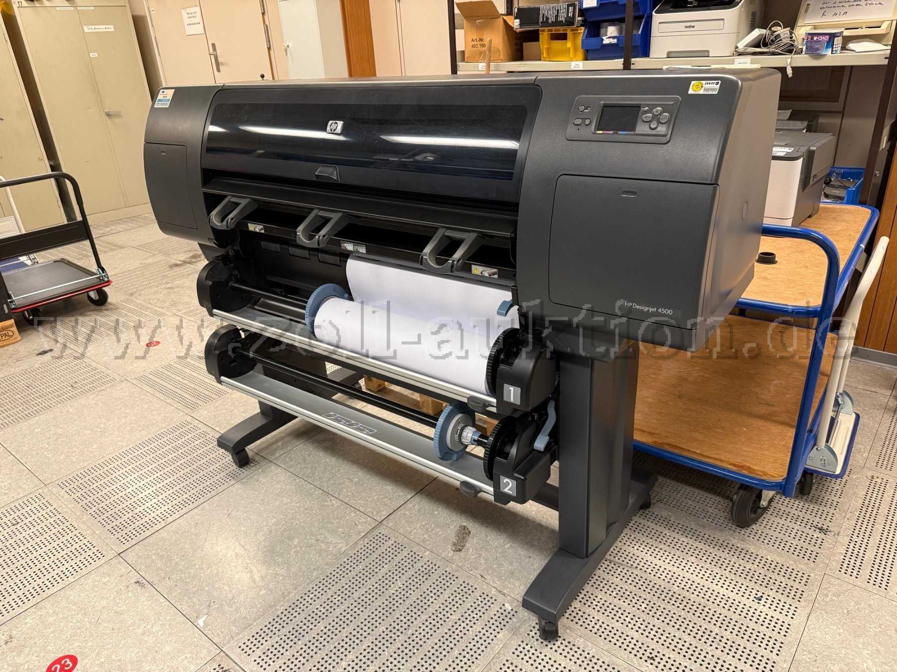 Zoll-Auktion - 1 HP Designjet 4500 Scanner/Plotter mit 2 Rolleneinzügen ...