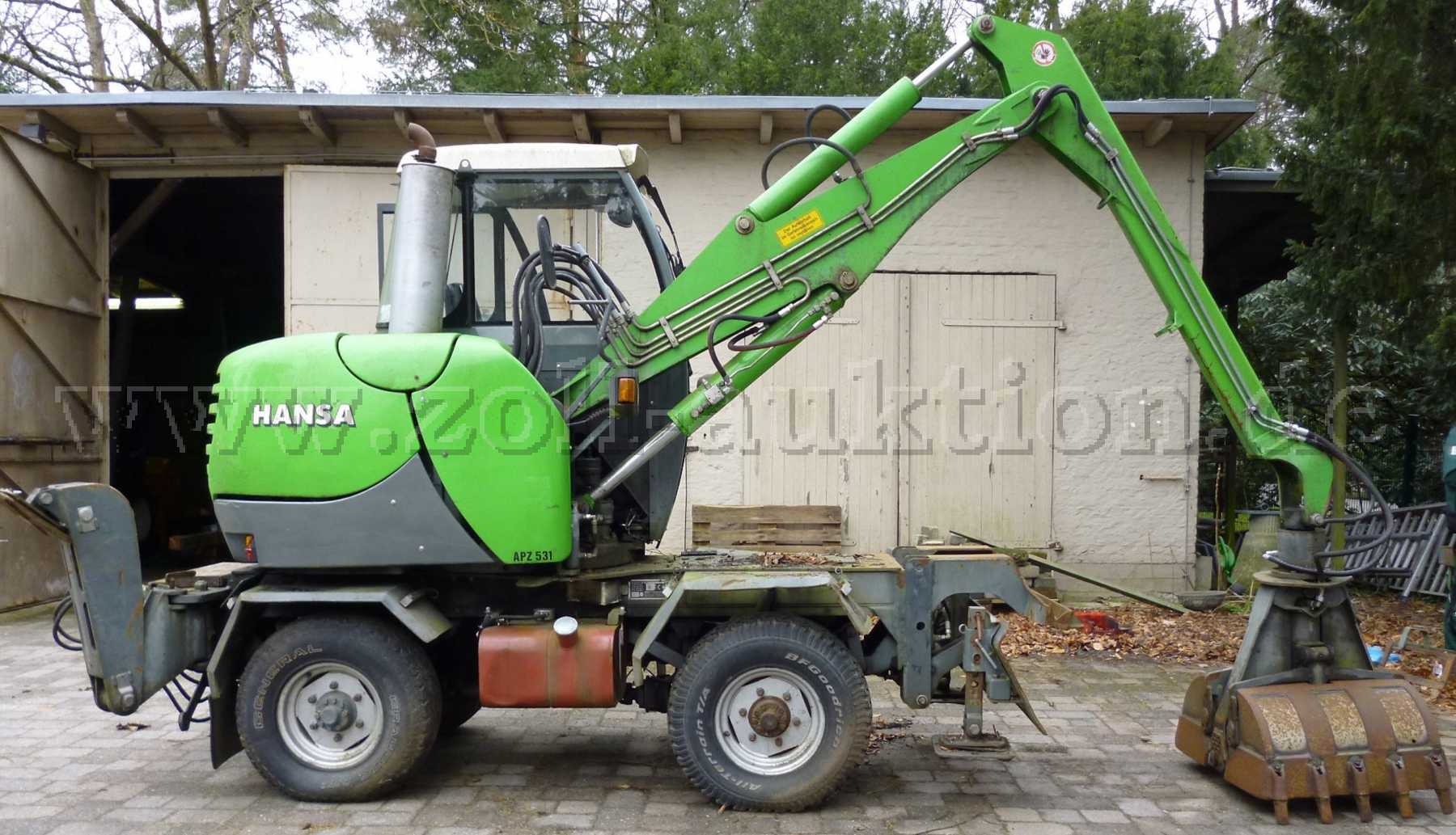 Zoll-Auktion - 1 Hansa Maschinenbau Bagger DA4 / APZ 531 H (ID 947131)