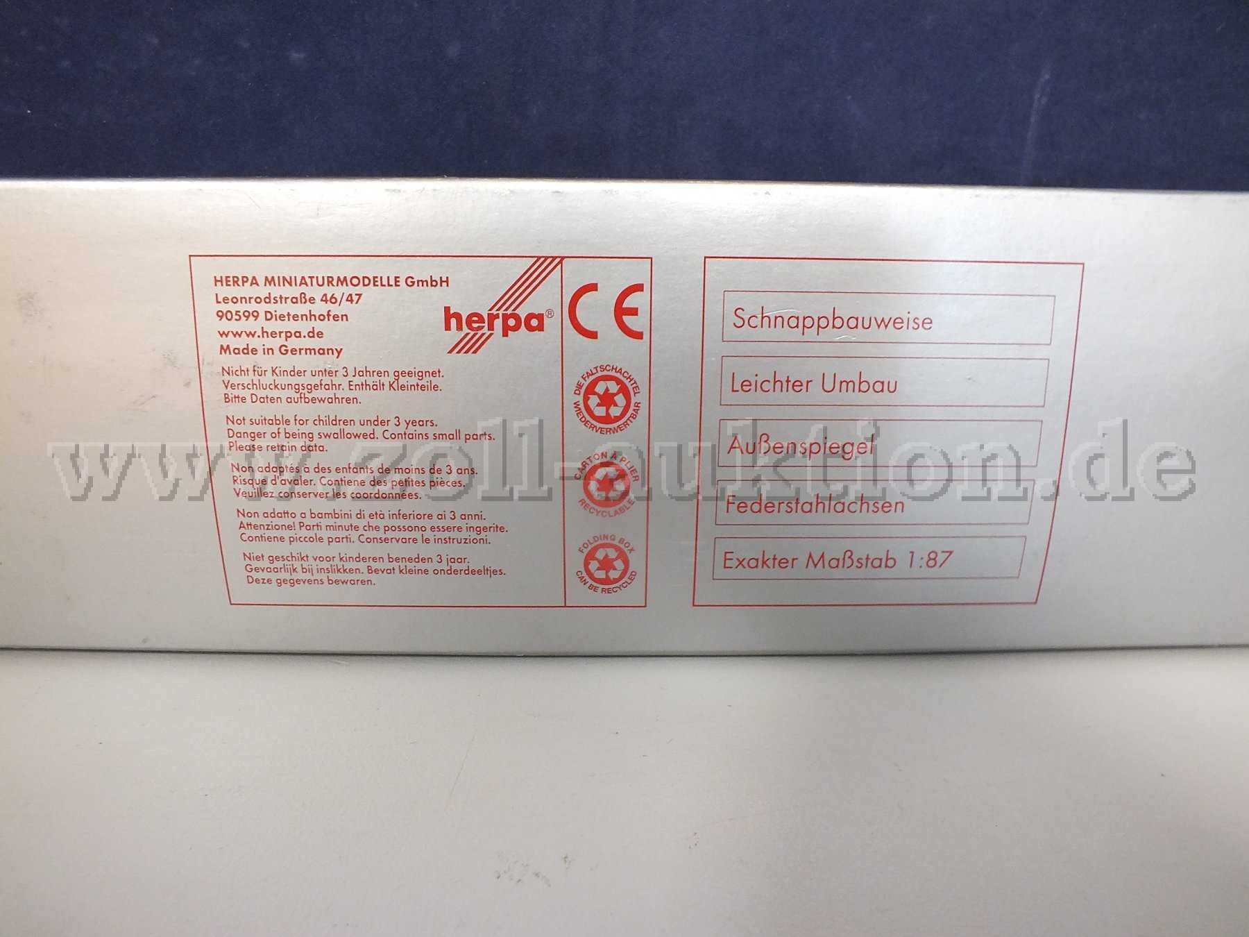 Zoll-Auktion - 1 Herpa MAN Tieflade-Sattelzug Universal Transporte ...