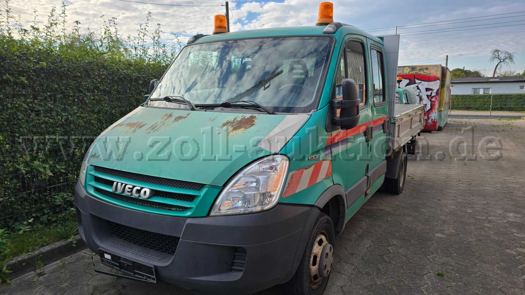 Zoll-Auktion - 1 IVECO LKW 3-Seiten-Kipper Typ C50C defekt, Bastlerfahrzeug (ID 924614)