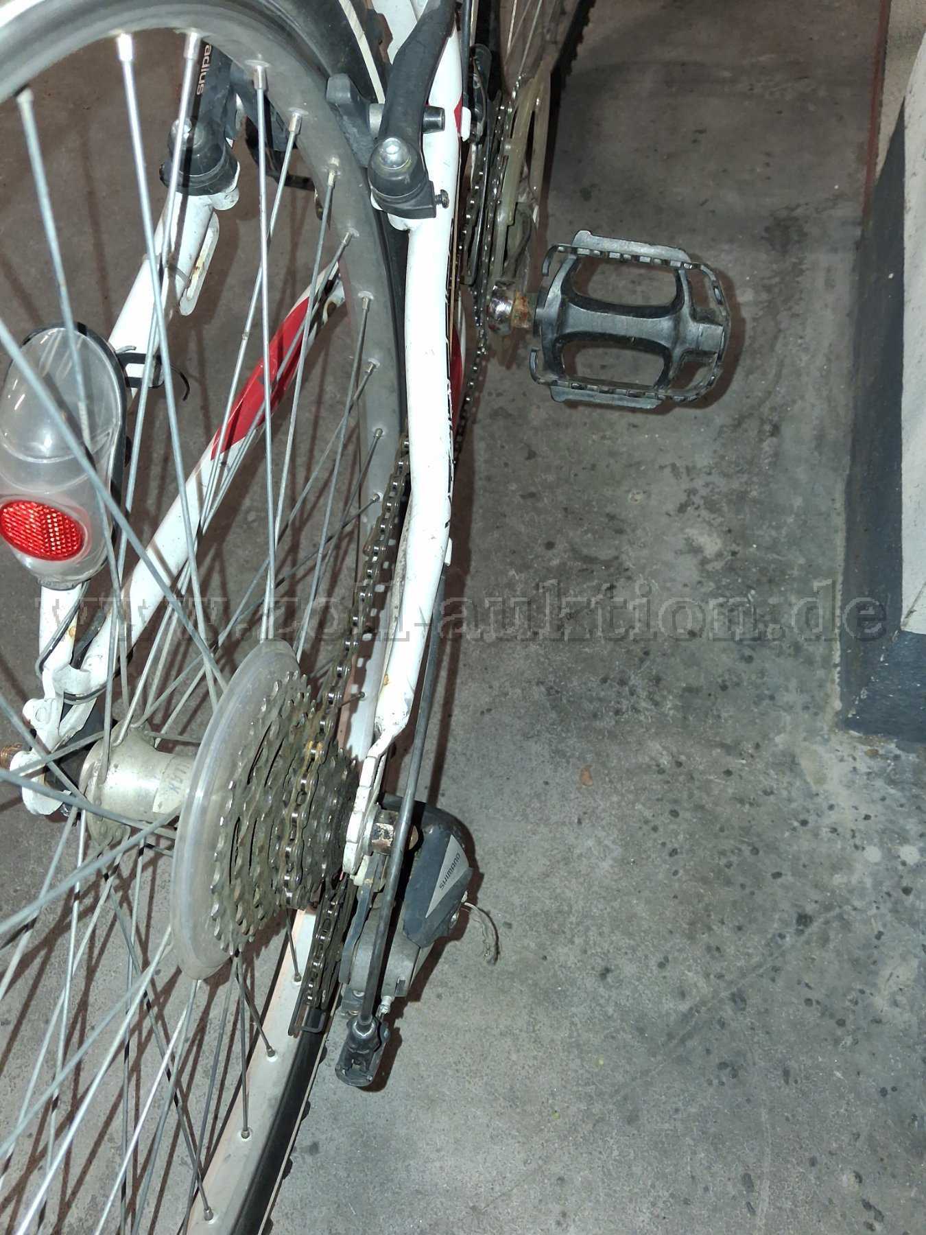 Zoll-Auktion - 1 Jugend Mountainbike weis 26 Zoll; Marke Technobike (ID ...