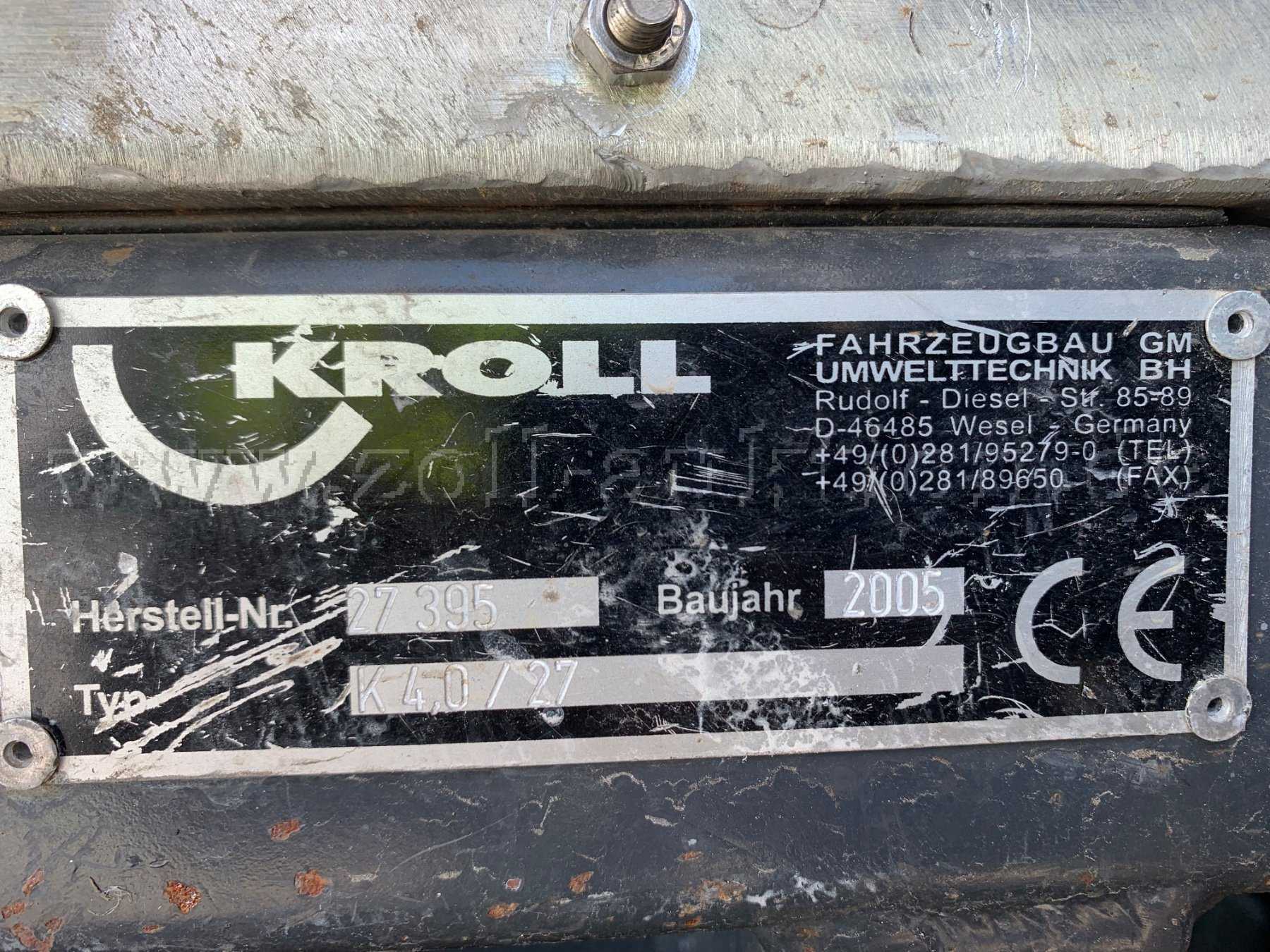 Zoll-Auktion - 1 Kanalspülwagen Kroll Mercedes Atego 1523 ...