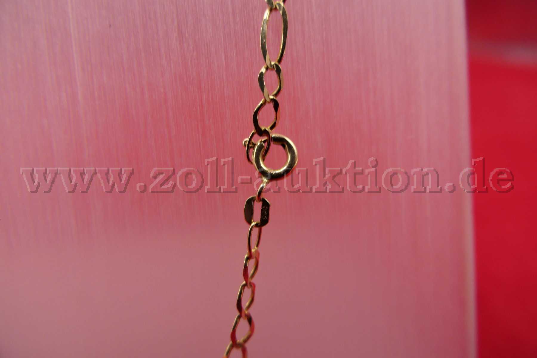 Zoll-Auktion - 1 Kette mit Anhänger aus 585/ooo Gelbgold (ID 922324)