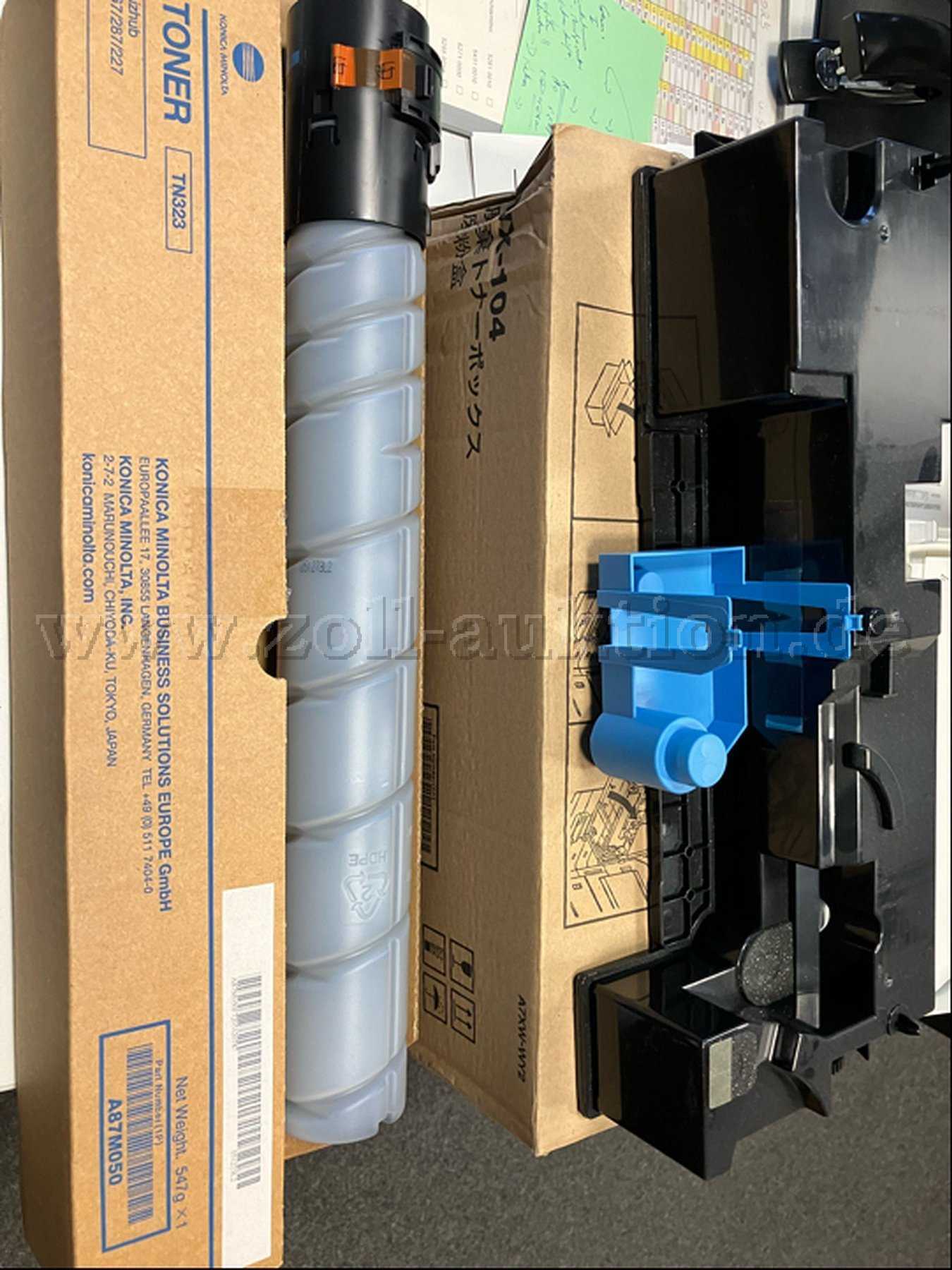 Zoll-Auktion - 1 Konvolut Toner + Waste-Toner-Box Konica-Minolta ...