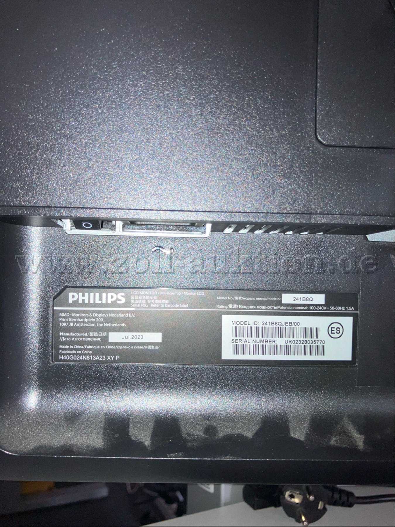 Zoll-Auktion - 1 LCD-Monitor PHILIPS 25-Zoll (gebraucht mit leichtem ...
