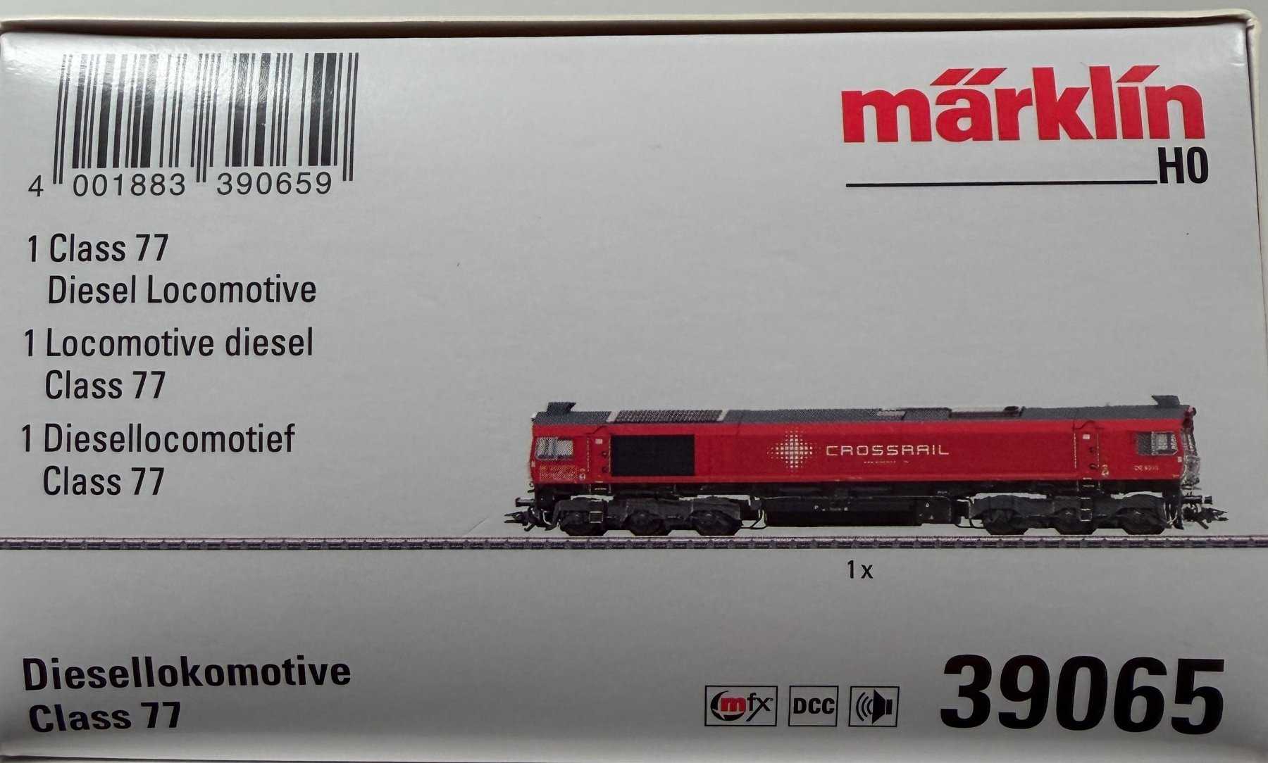Zoll-Auktion - 1 Märklin H0 39065 Diesellokomotive Class 77 der ...