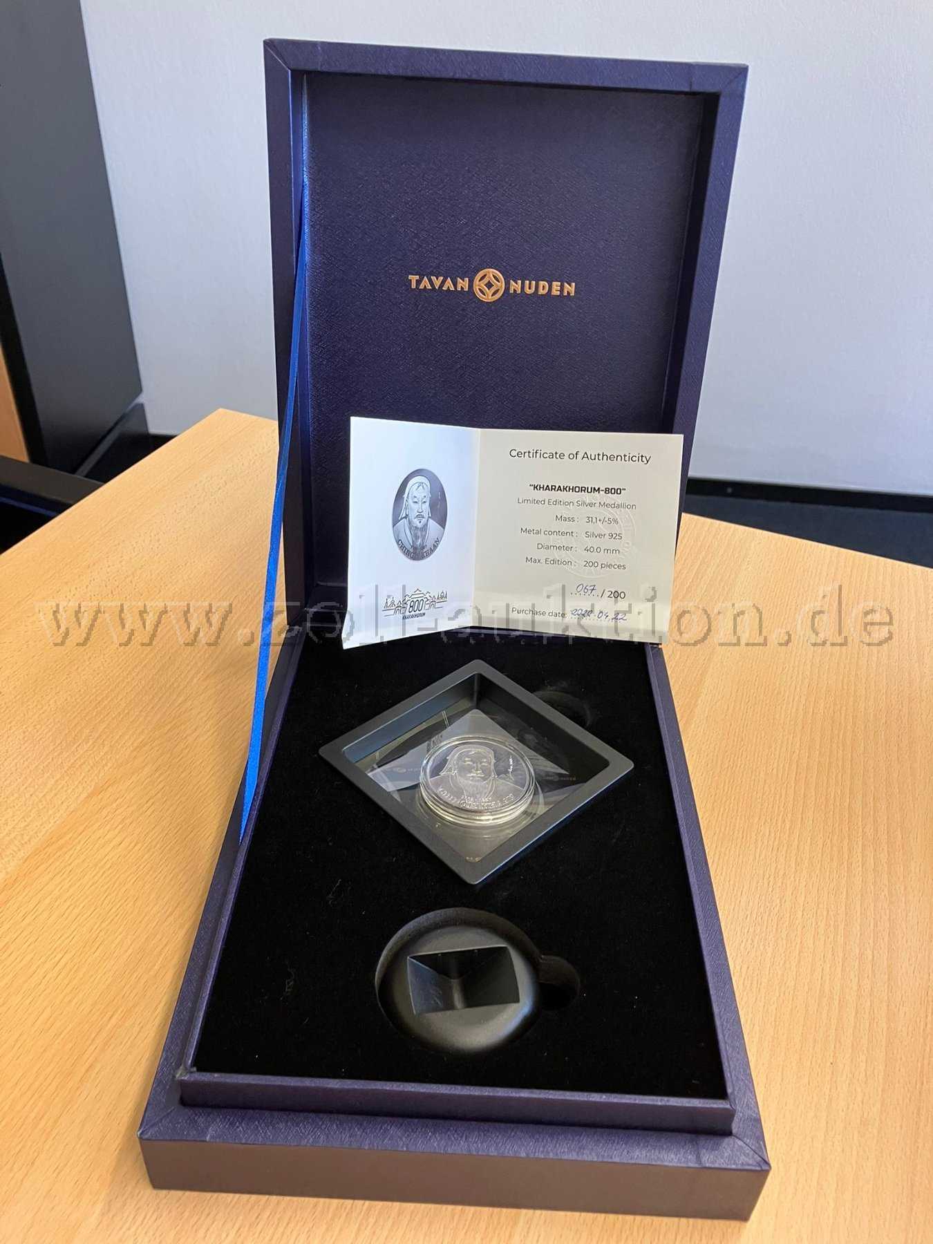 Zoll-Auktion - 1 Münze Kharakhorum-800 Chingis Khaan (ID 949739)