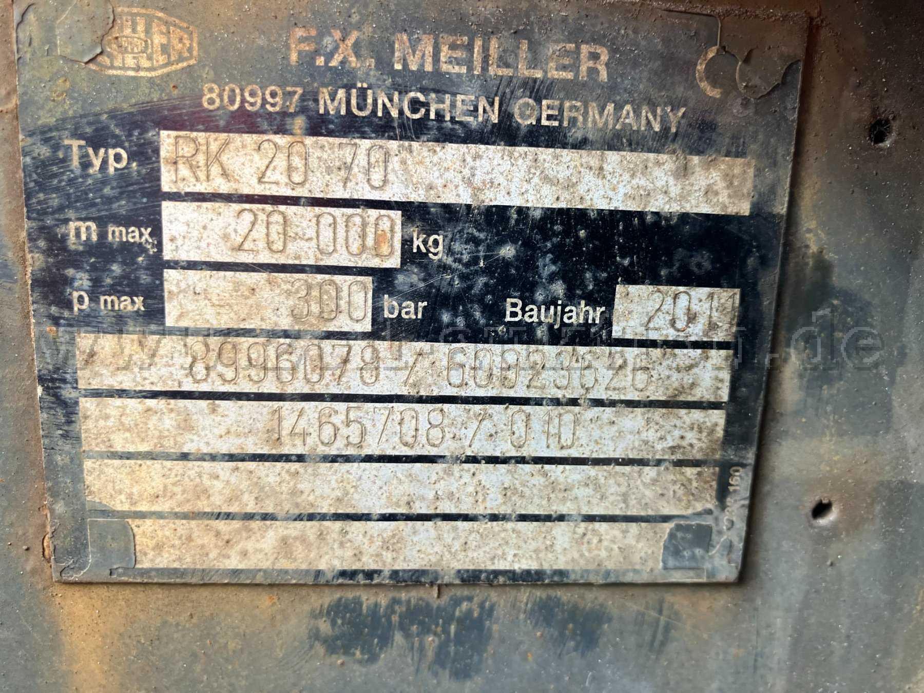 Zoll-Auktion - 1 Mercedes Benz Actros mit Meiller Abrollkipper (ID 949404)