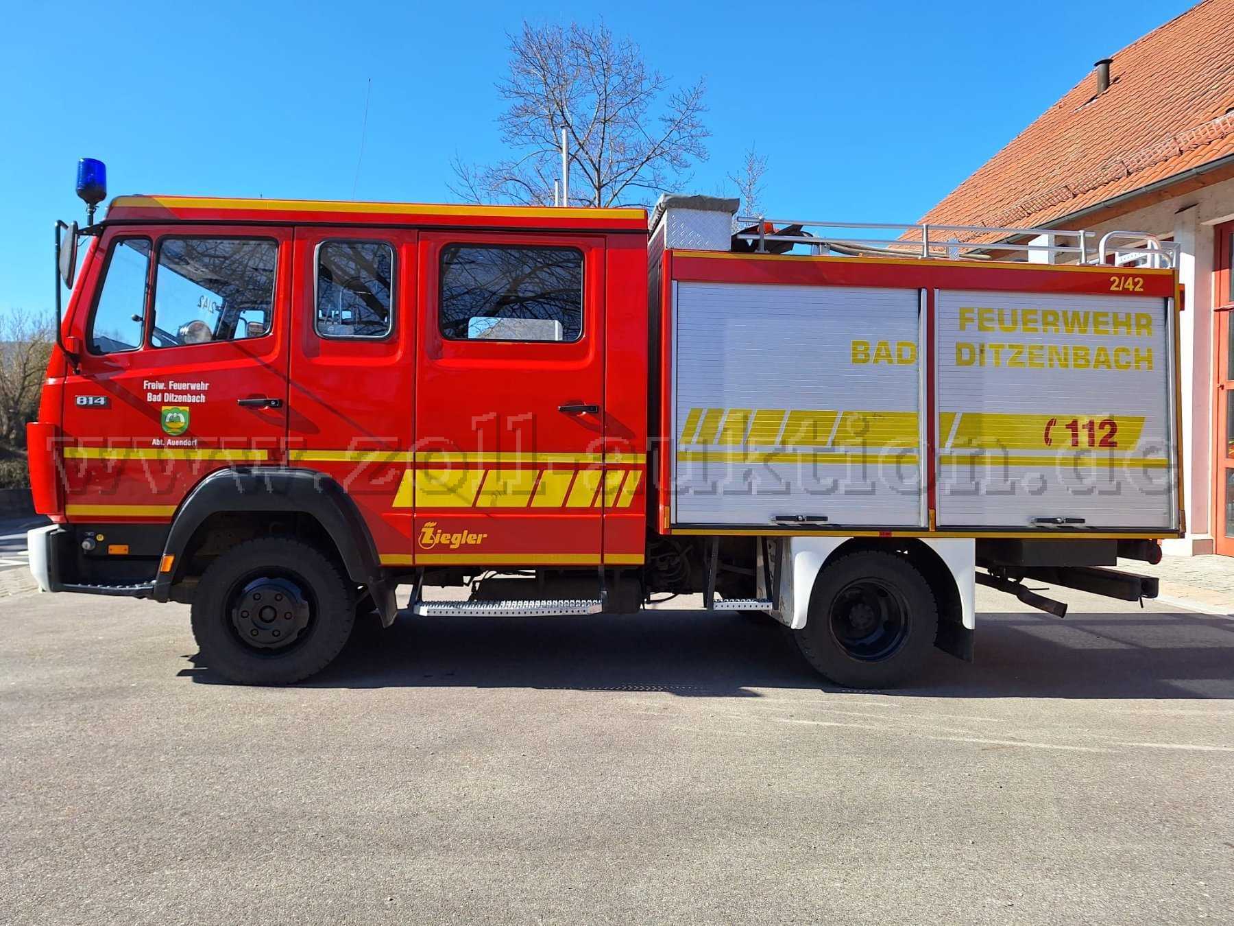 Zoll-Auktion - 1 Mercedes Typ 814 LF 8/6 Löschgruppenfahrzeug (ID 925956)