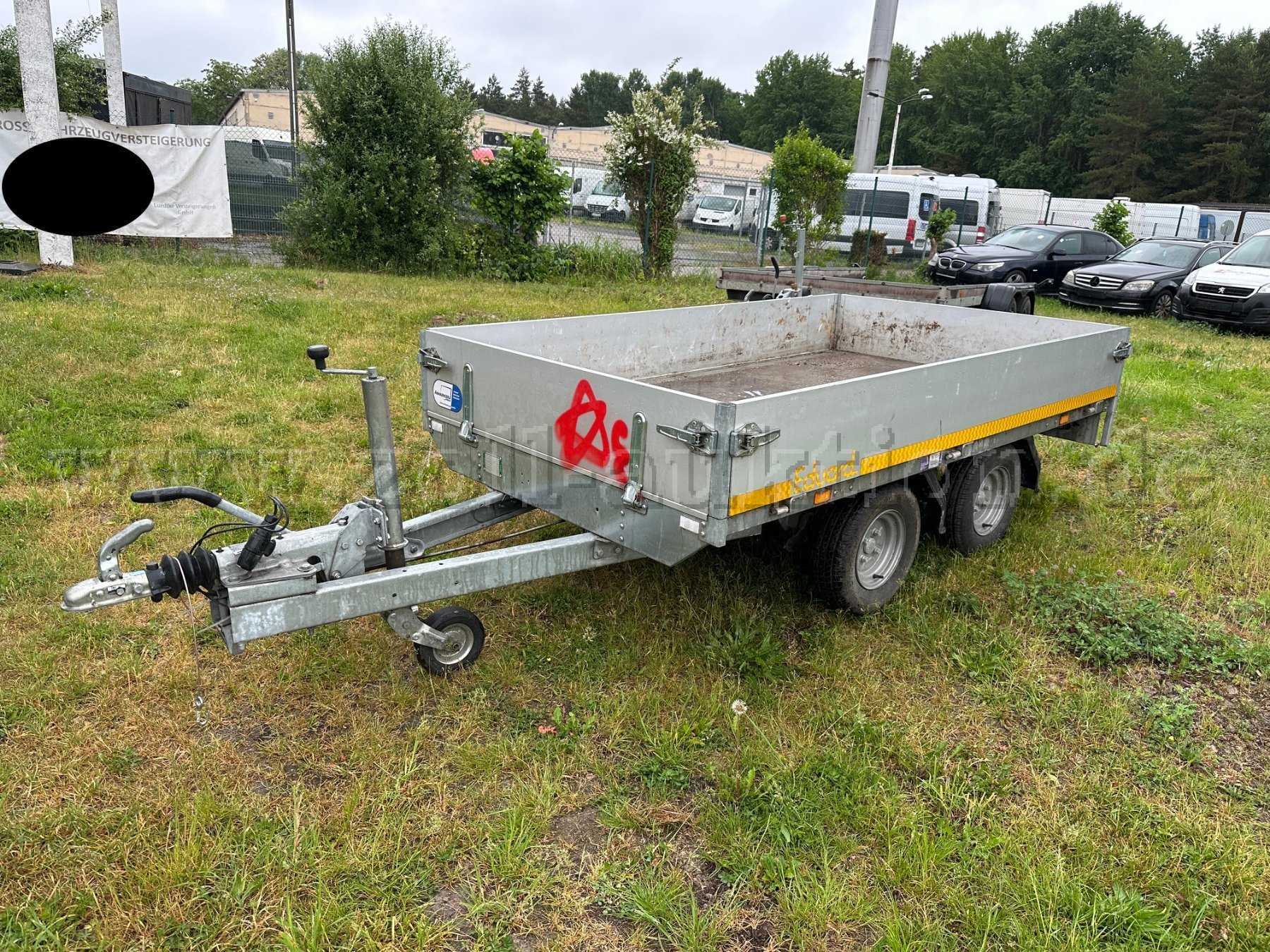 Zoll-Auktion - 1 Pkw-Anhänger offen Eduards P4 Doppelachser / Unfall ...
