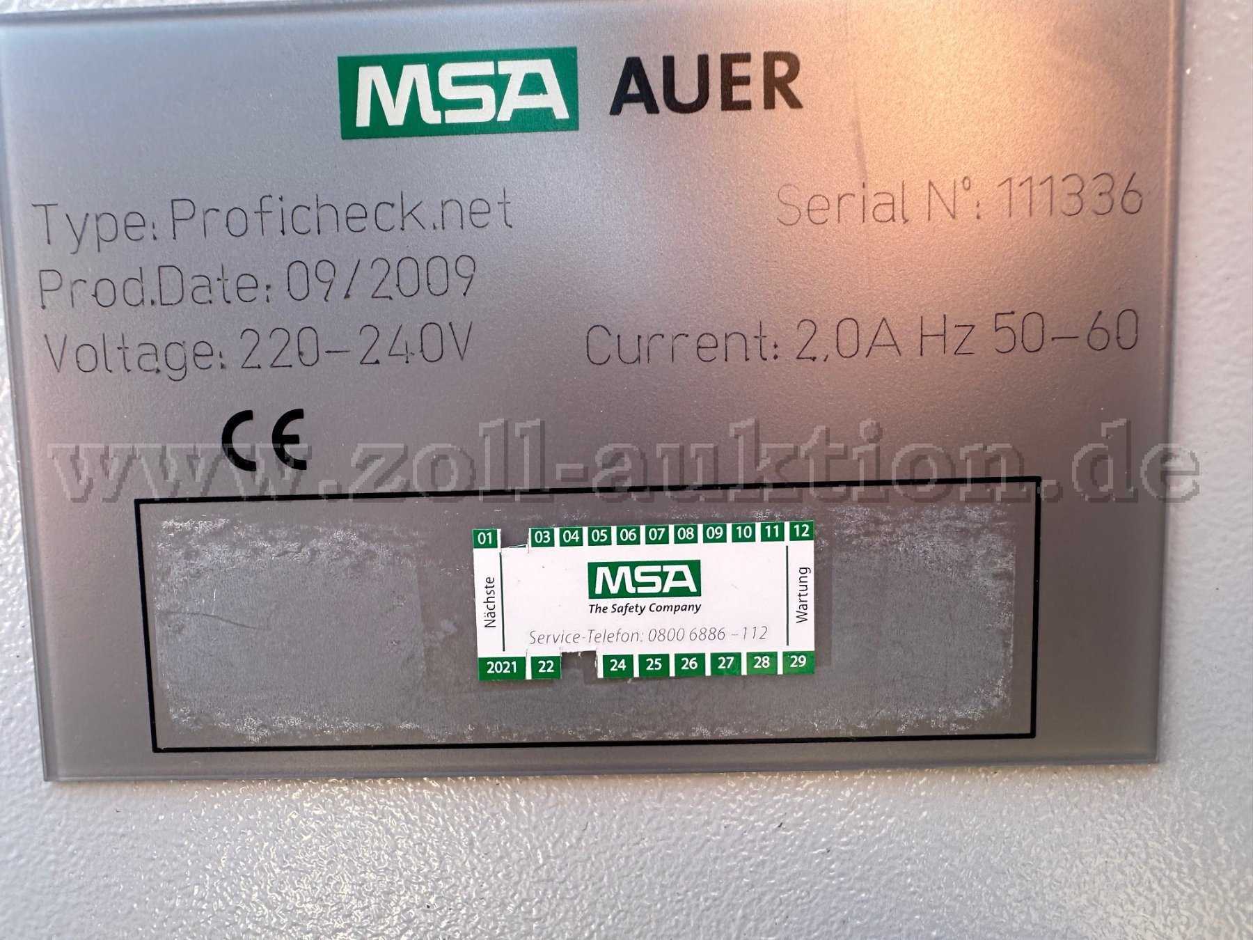 Zoll-Auktion - 1 Prüfmaschine MSA Auer für Atemschutzmasken (ID 935930)