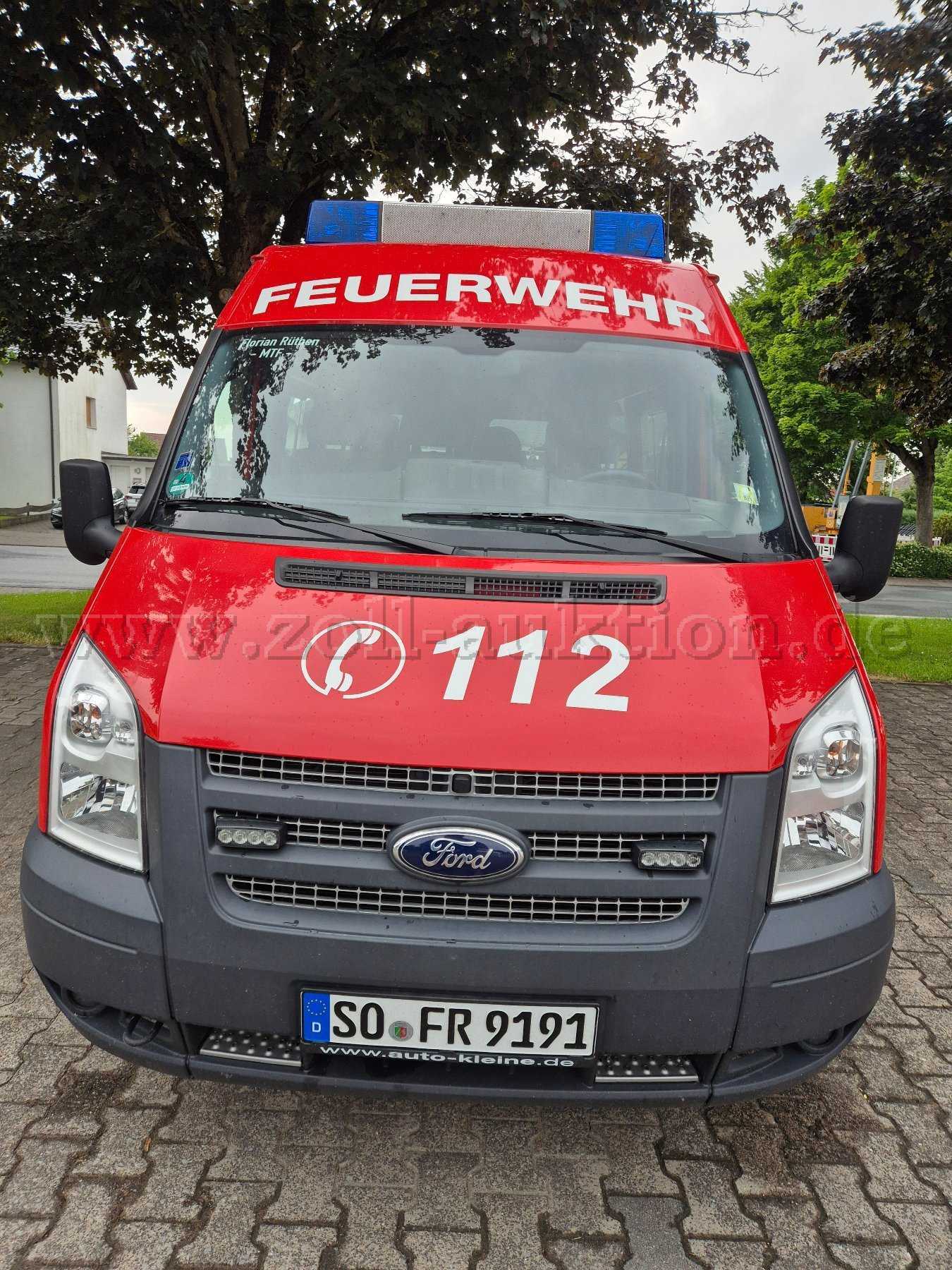 Zoll-Auktion - 1 Sonder-KFZ Feuerwehr MTW Mannschaftstransportwagen ...