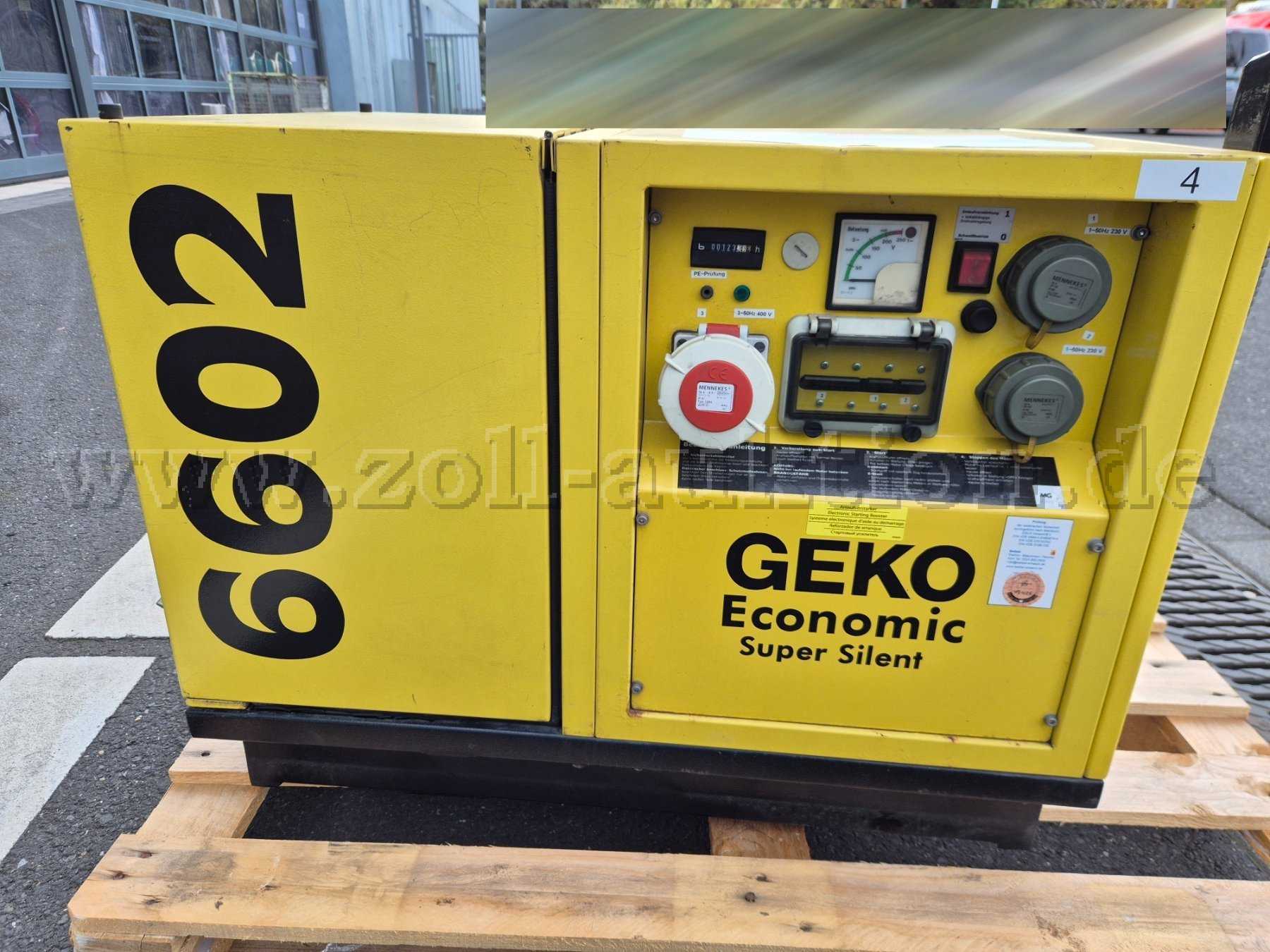 Zoll-Auktion - 1 Stromerzeuger Geko 6602 Super Silent Economic für ...
