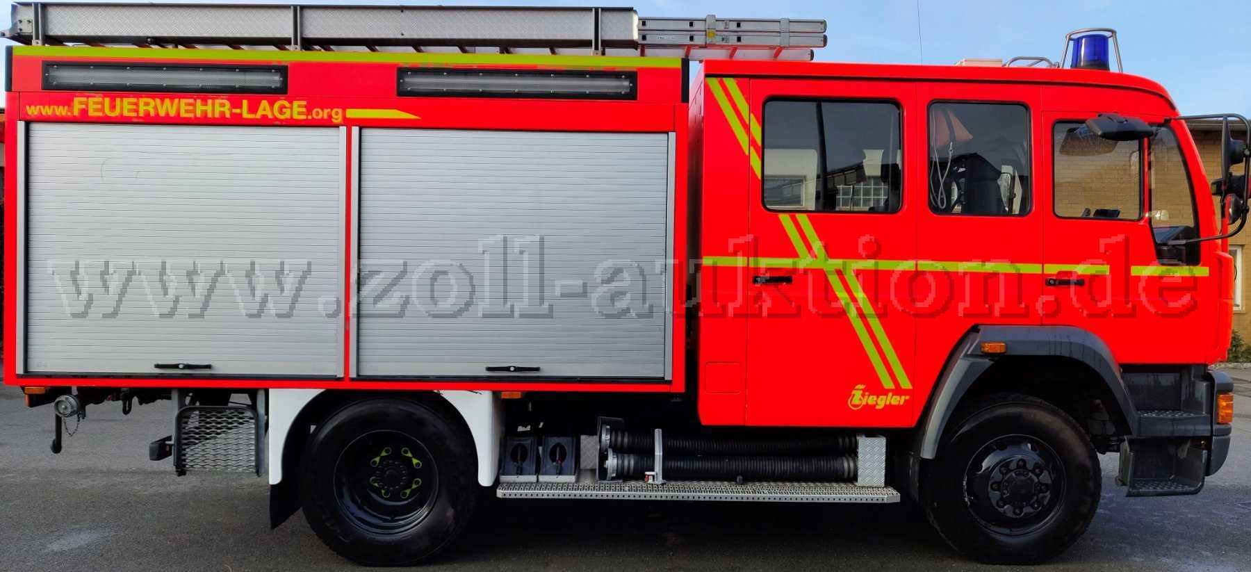 Zoll-Auktion - 1 Tanklöschfahrzeug (TLF16/25), MAN, Aufbau Ziegler ...