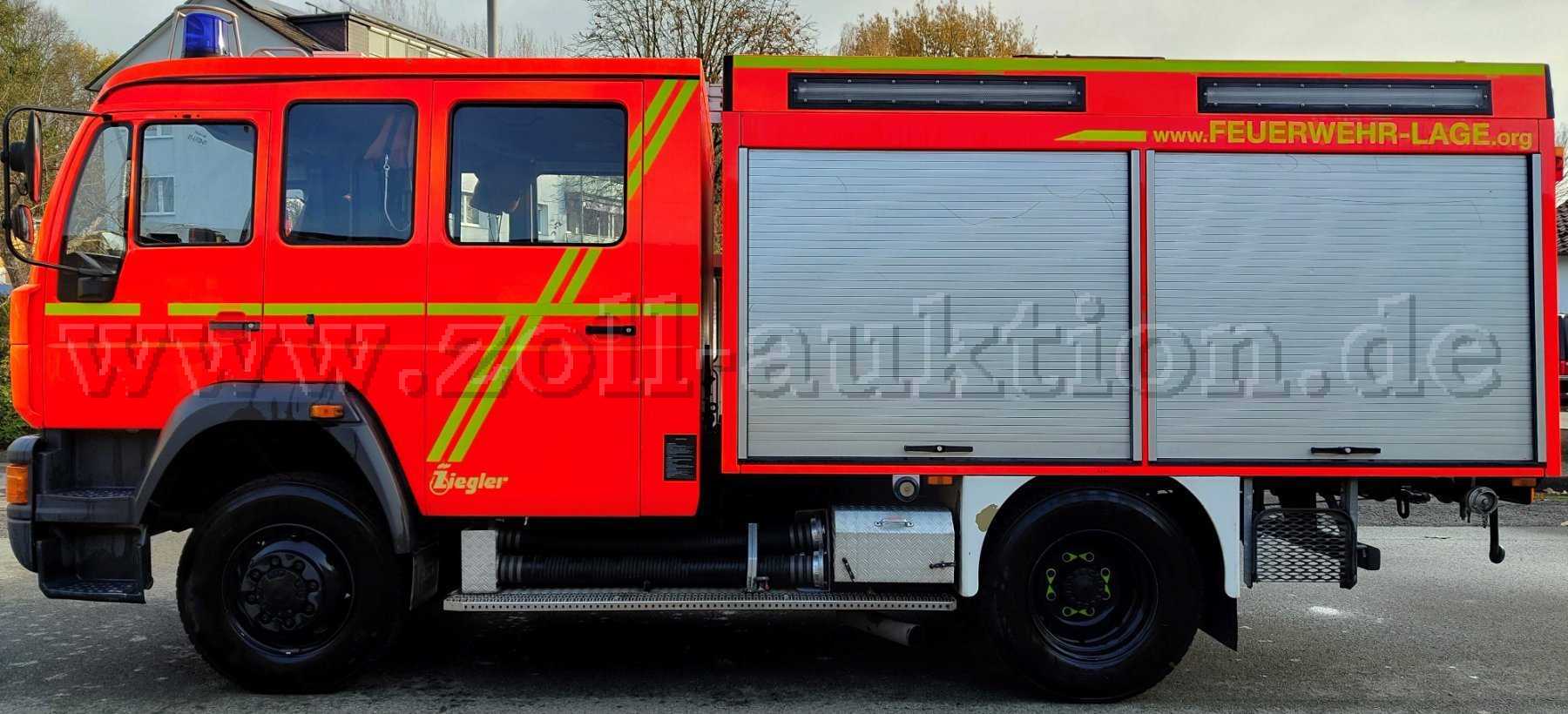 Zoll-Auktion - 1 Tanklöschfahrzeug (TLF16/25), MAN, Aufbau Ziegler ...