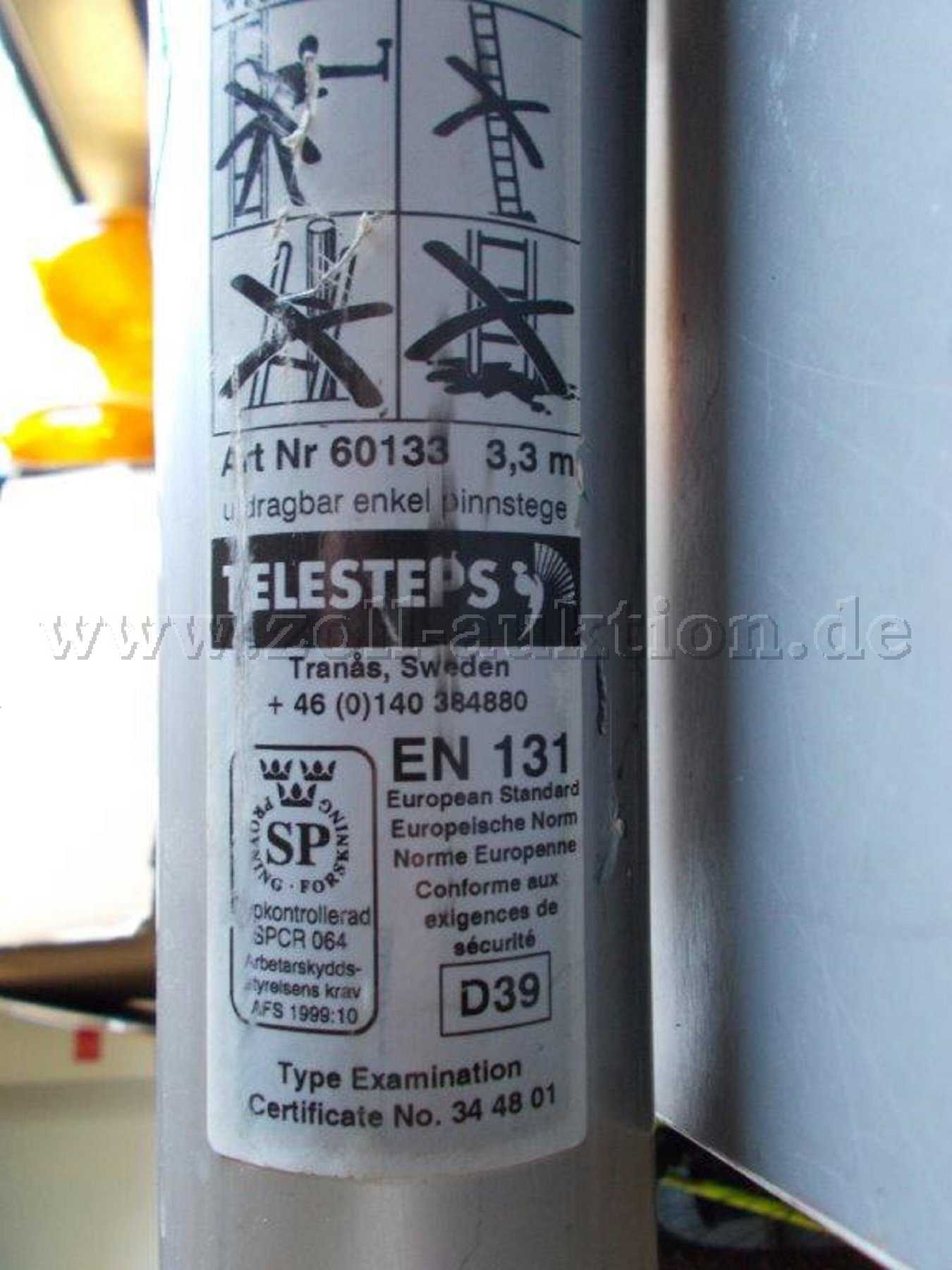 Zoll-Auktion - 1 Telesteps Teleskopleiter 3,3m Aluminium (ID 936649)