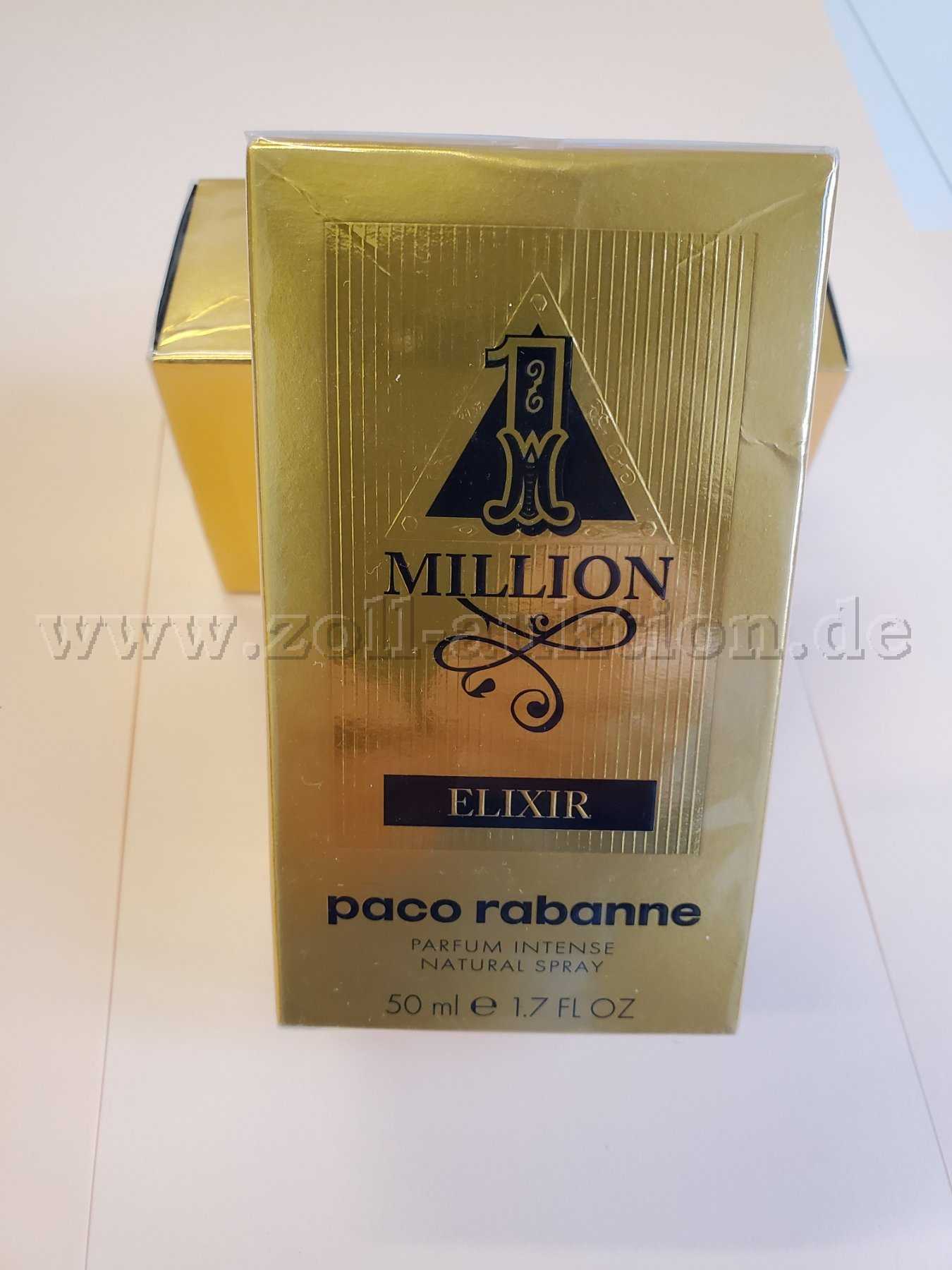 Zoll-Auktion - 1 paco rabanne - 1 MILLION - ELIXIR Parfüm Intense ...