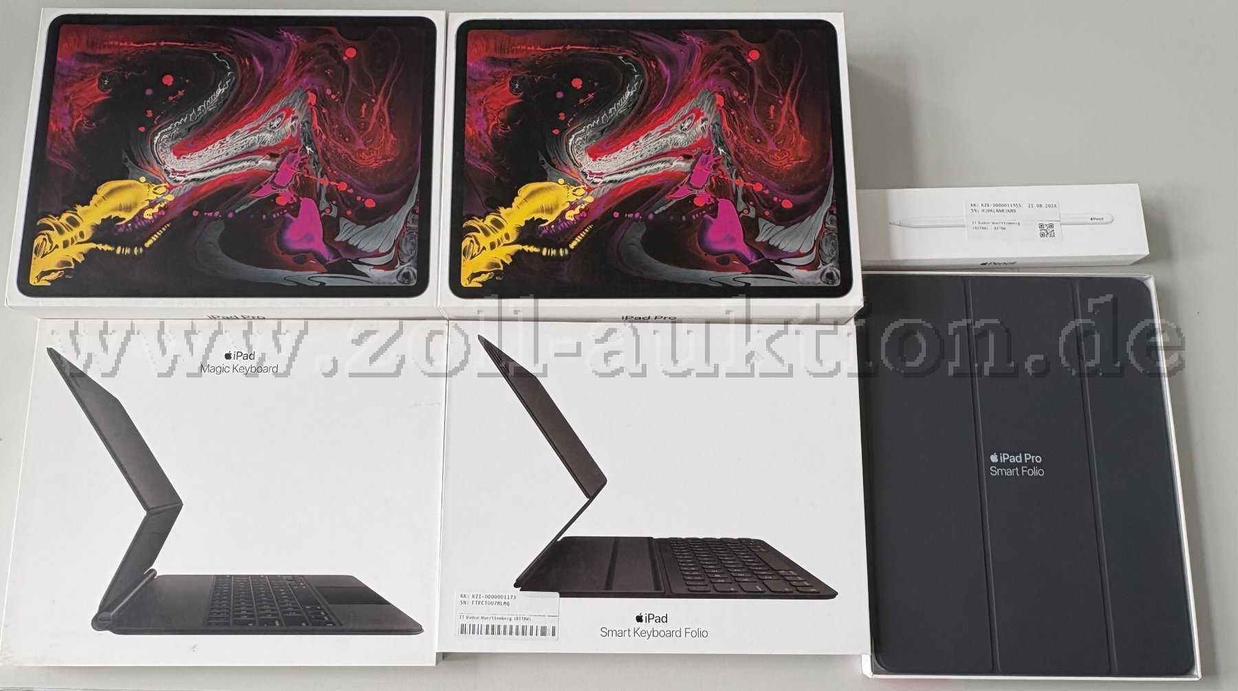 Zoll-Auktion - 2 Apple iPad Pro 12,9" (3. Gen) Wi-Fi+Cellular, 2 ...
