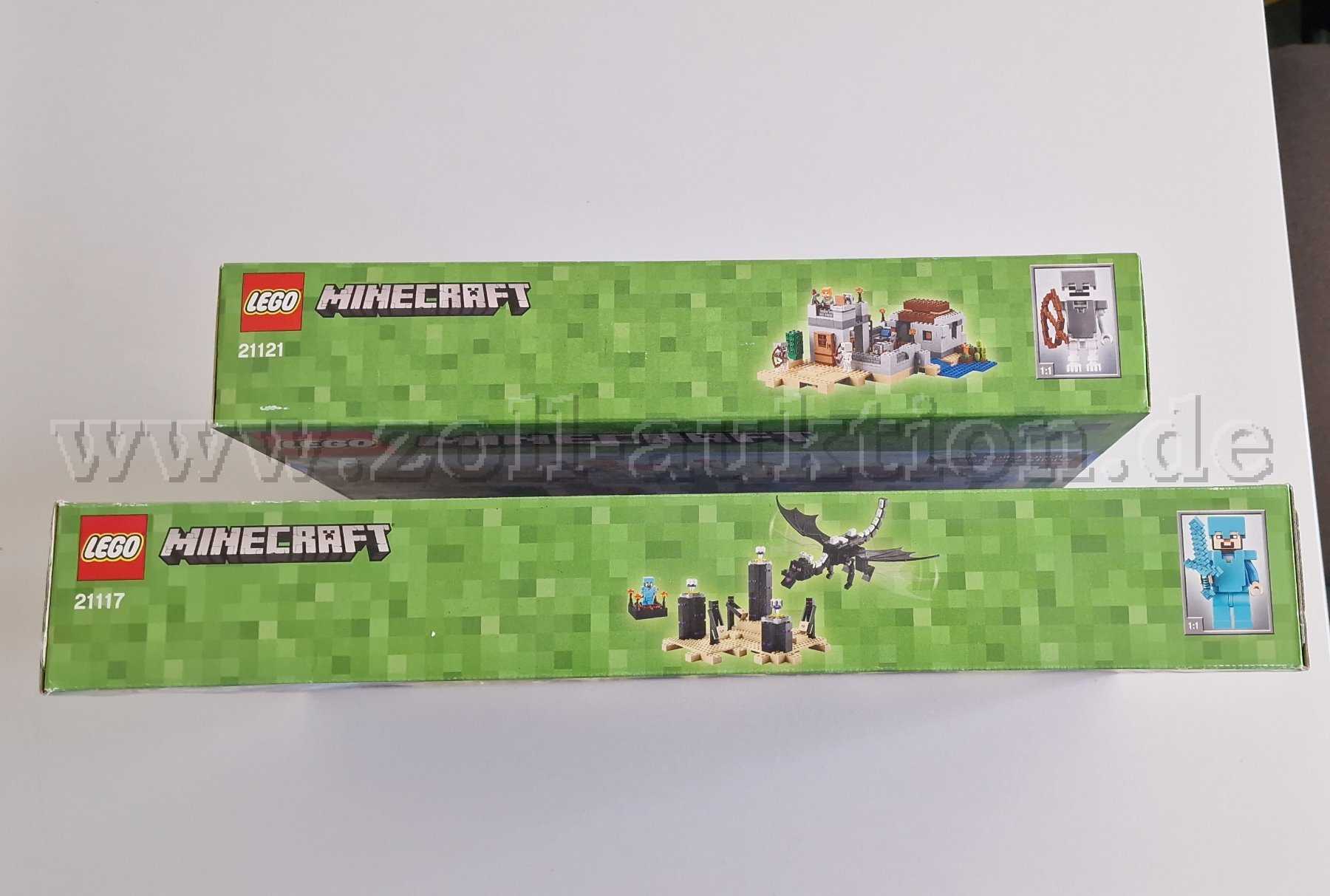 Zoll-Auktion - 2 LEGO Minecraft-Bausätze (21117, 21121) - neu (ID 926093)