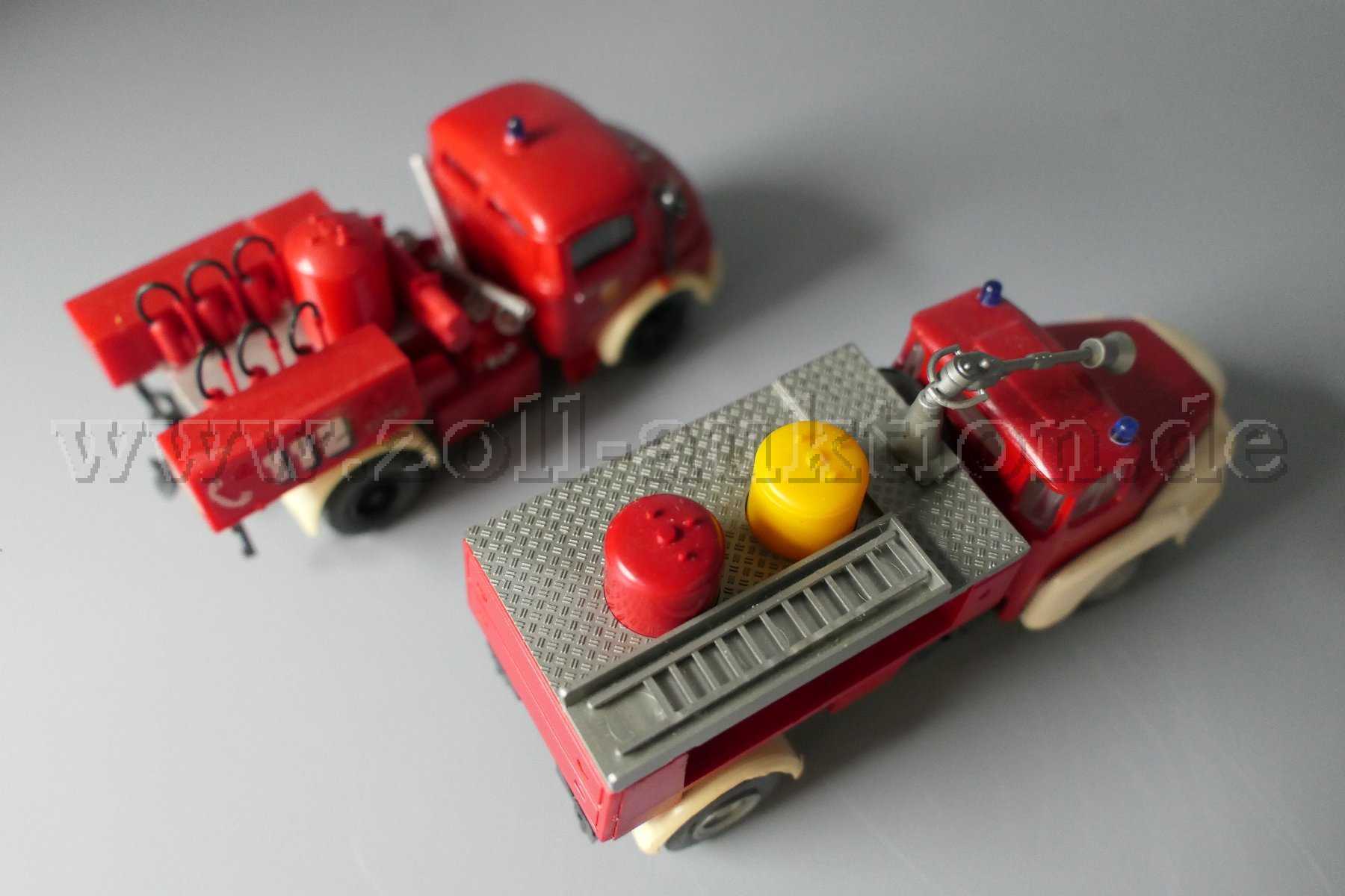 Zoll-Auktion - 2 Modellfahrzeuge, Preiser Mercedes Benz PLF 750 und ...