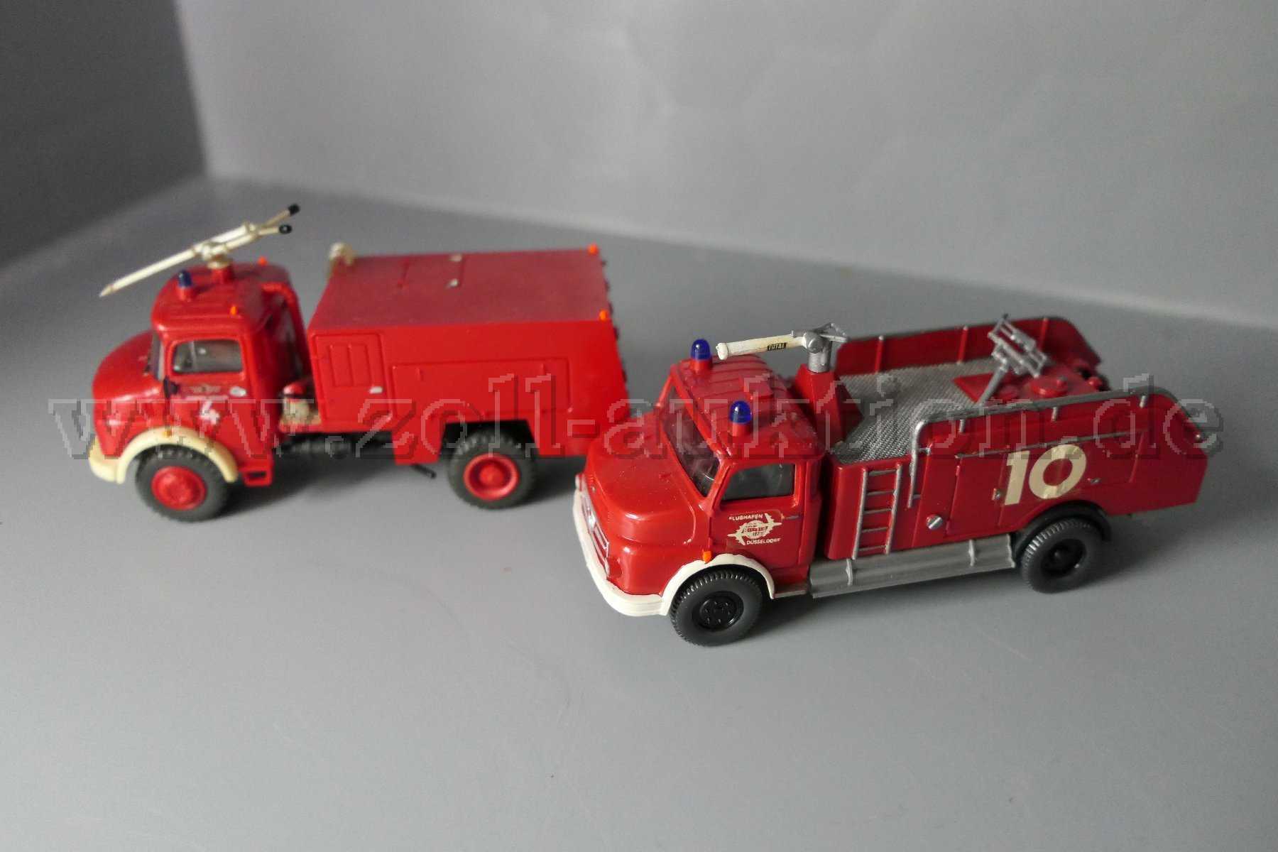 Zoll-Auktion - 2 Modellfahrzeuge, Wiking Mercedes Benz FHFW und ...