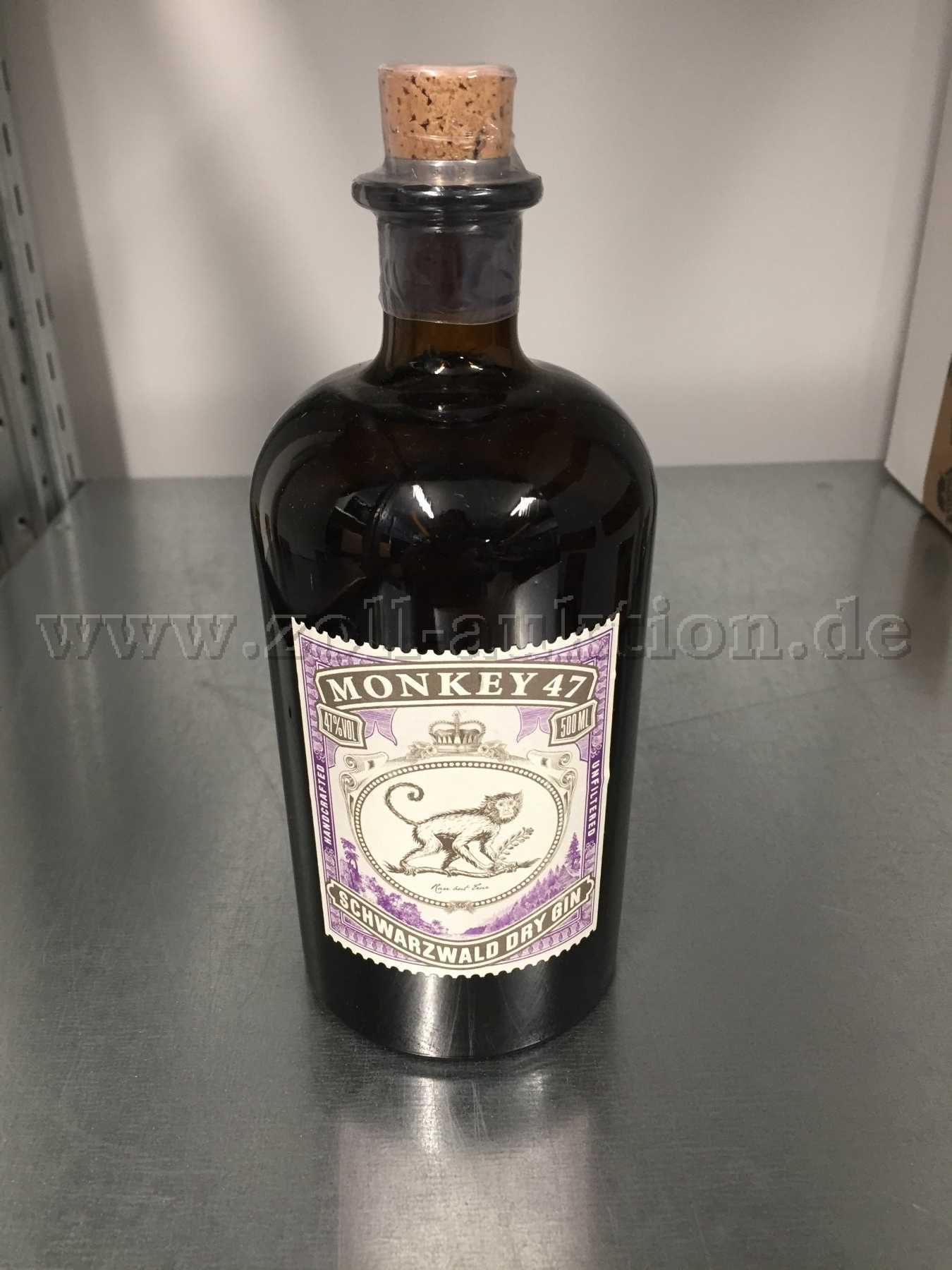 Zoll-Auktion - 30 Flaschen Monkey 47 - Schwarzwald Dry Gin (je 500ml ...