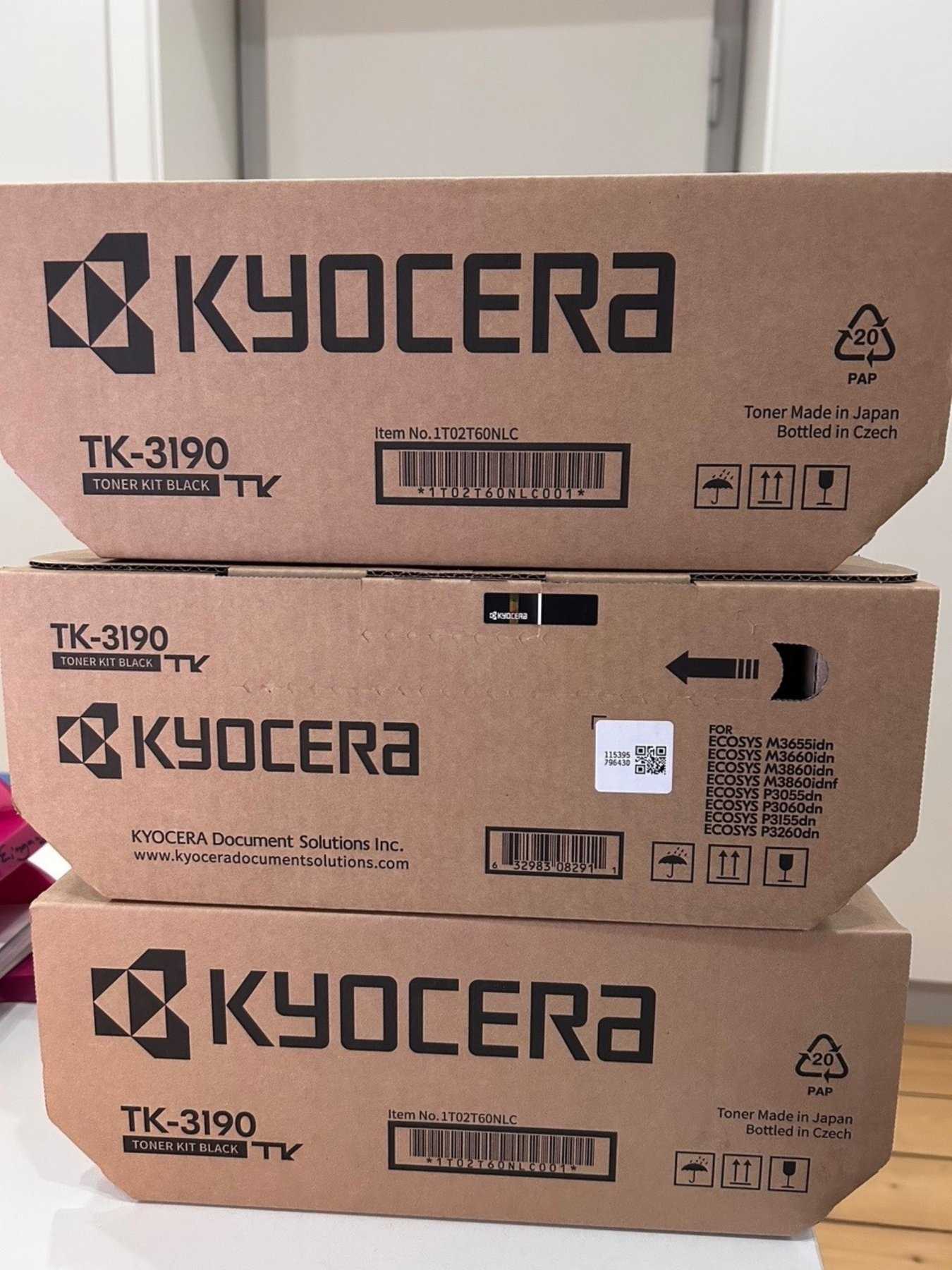 Zoll-Auktion - 3 Kyocera TK-3190 TonerKit Black (ID 940859)