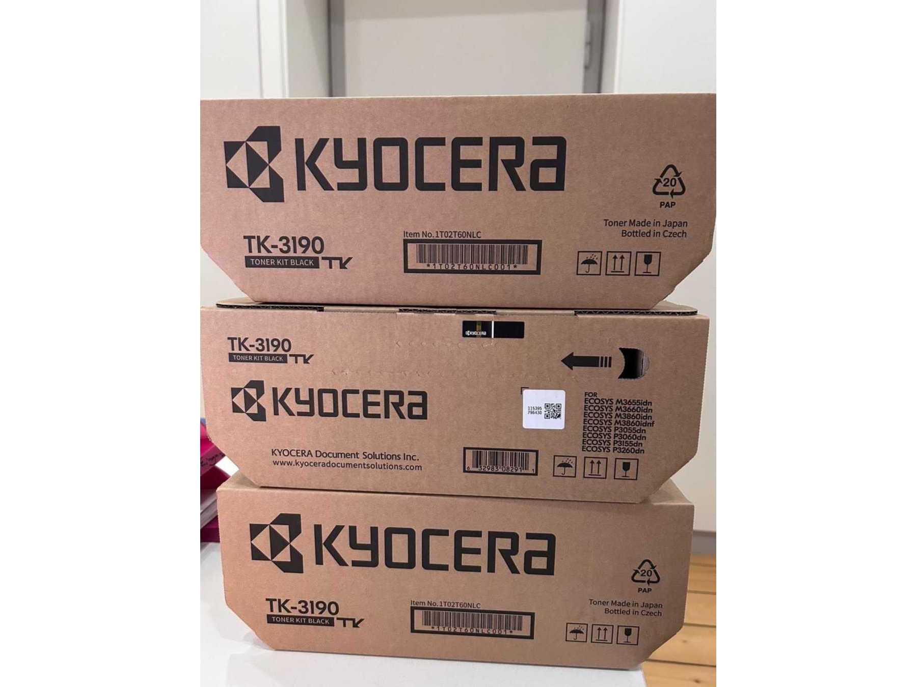 Zoll-Auktion - 3 Kyocera TK-3190 TonerKit Black (ID 940859)