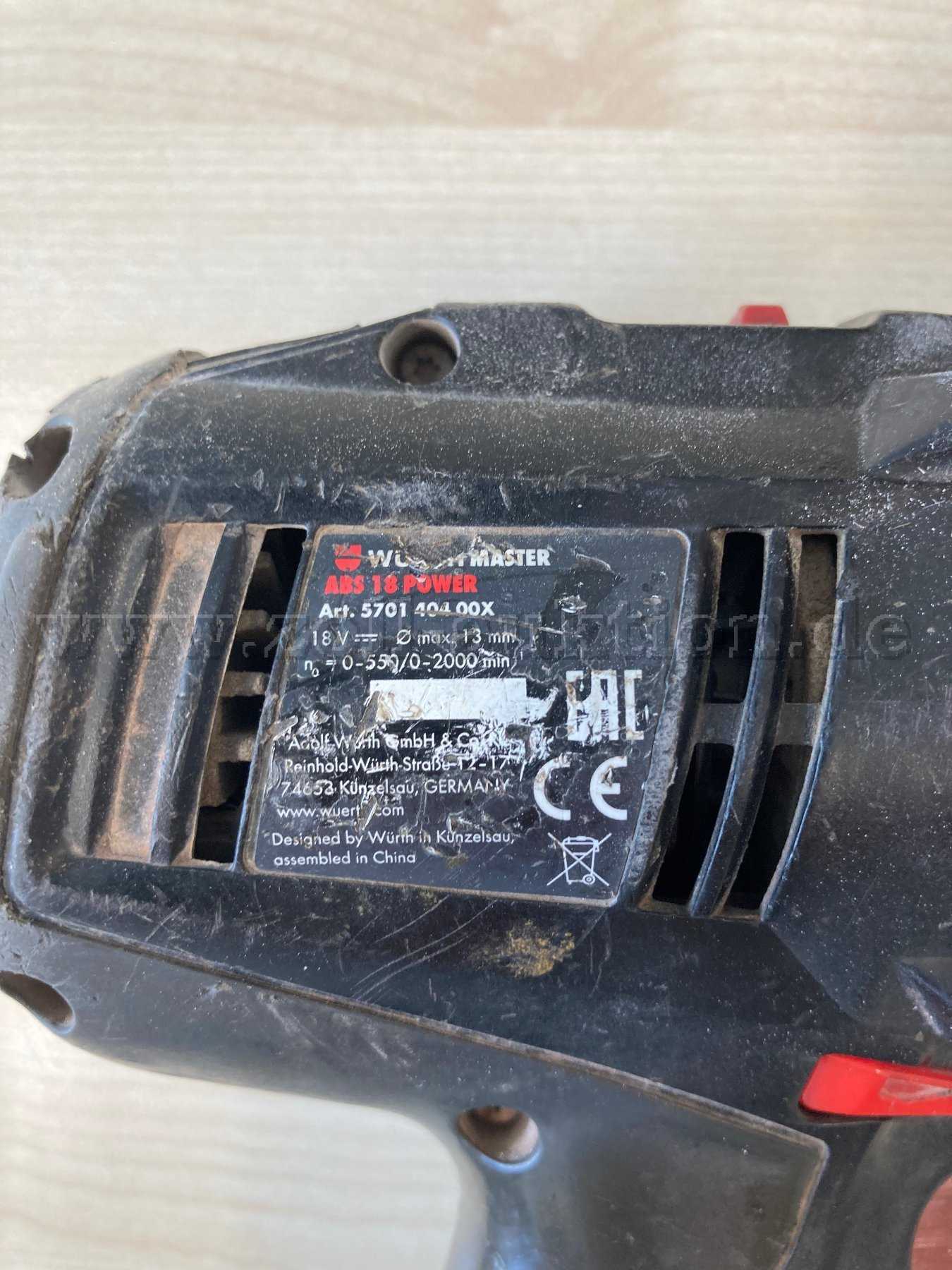 Zoll-Auktion - 4 Werkzeuge (2x Würth Schlag-Bohrschrauber, Schlag ...