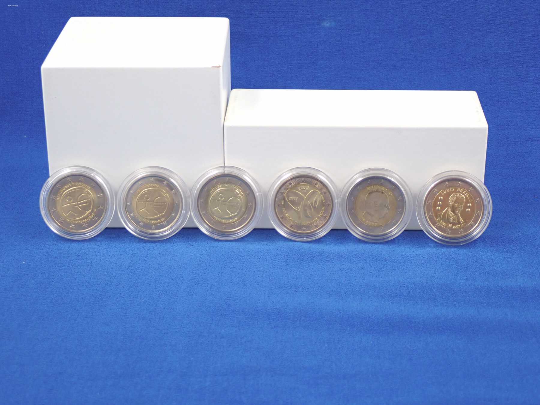 Zoll-Auktion - 50 x 2 Euro-Münzen, verschiedene Länder und Motive (ID 935661)